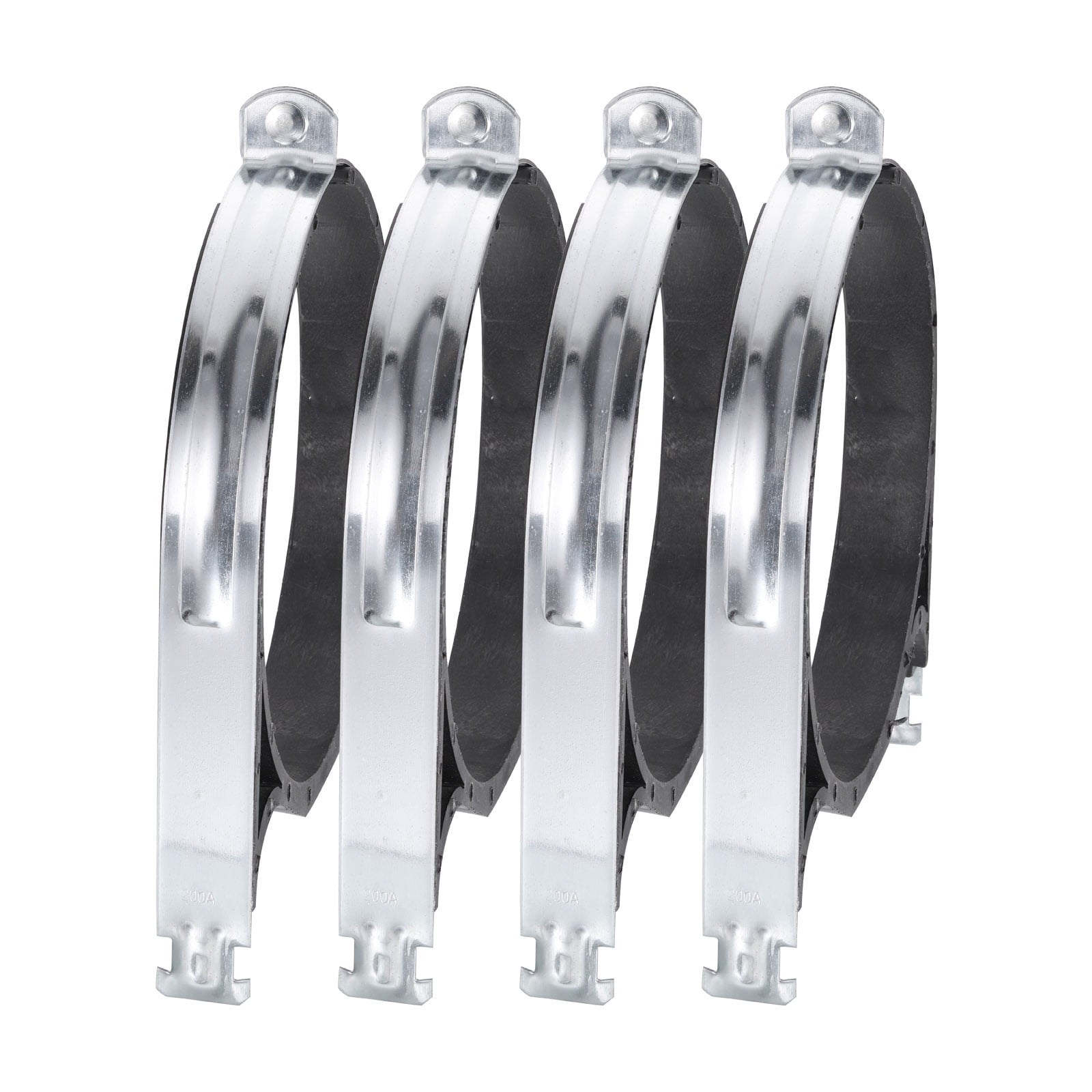 Uxcell 4Pack 9" Rubber Cushion Strut Clamp Rigid Steel Pipe Clamp for ...