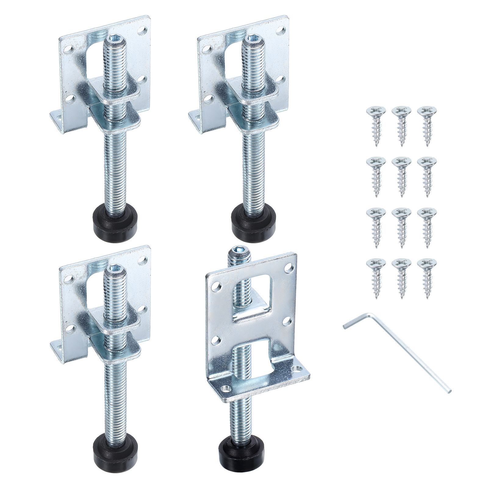Uxcell 4Pack Adjustable Furniture Leveling Feet, 4.13" Heavy Duty ...
