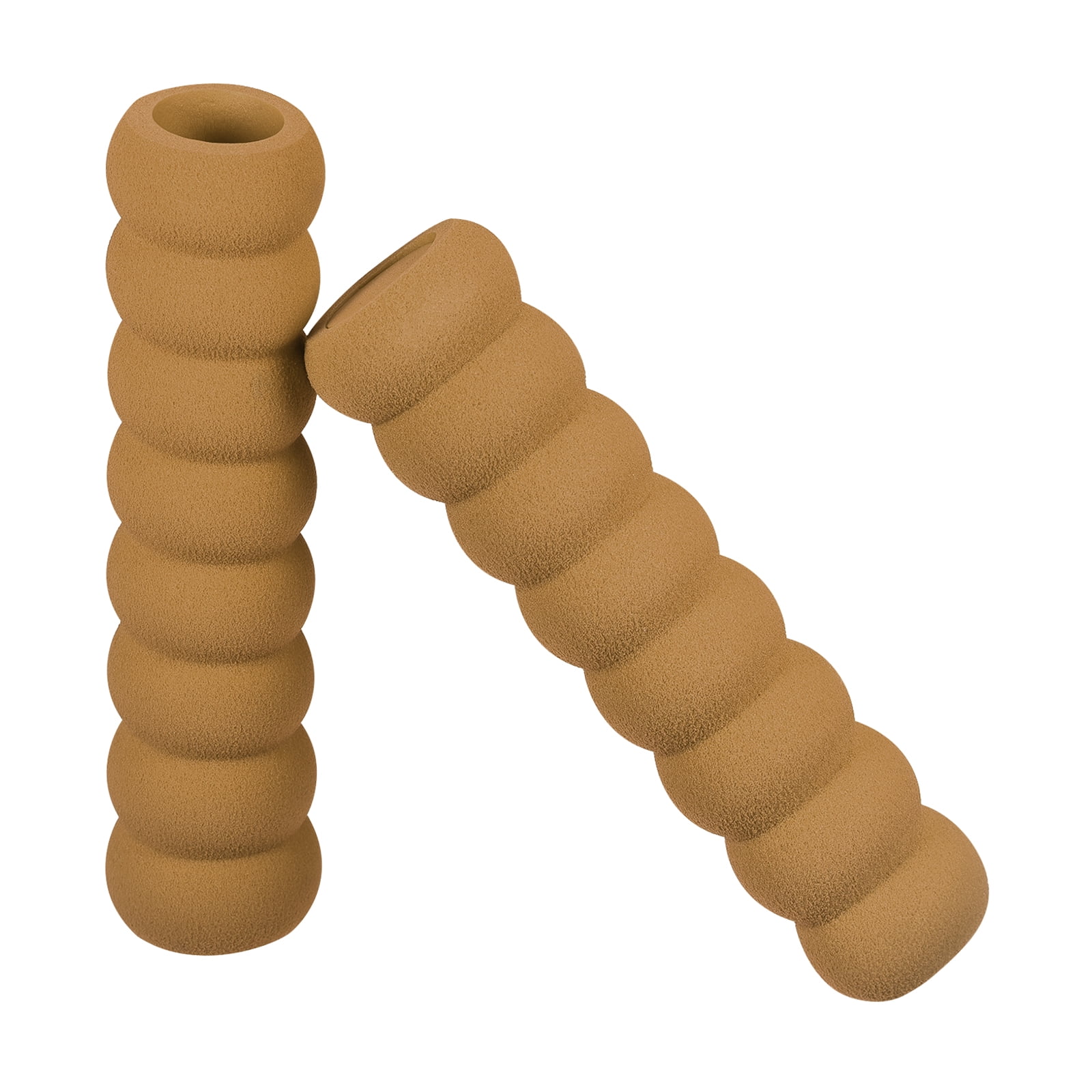 Uxcell 4Pack Brown Nitrile Rubber Door Handle Covers Knob Protectors ...