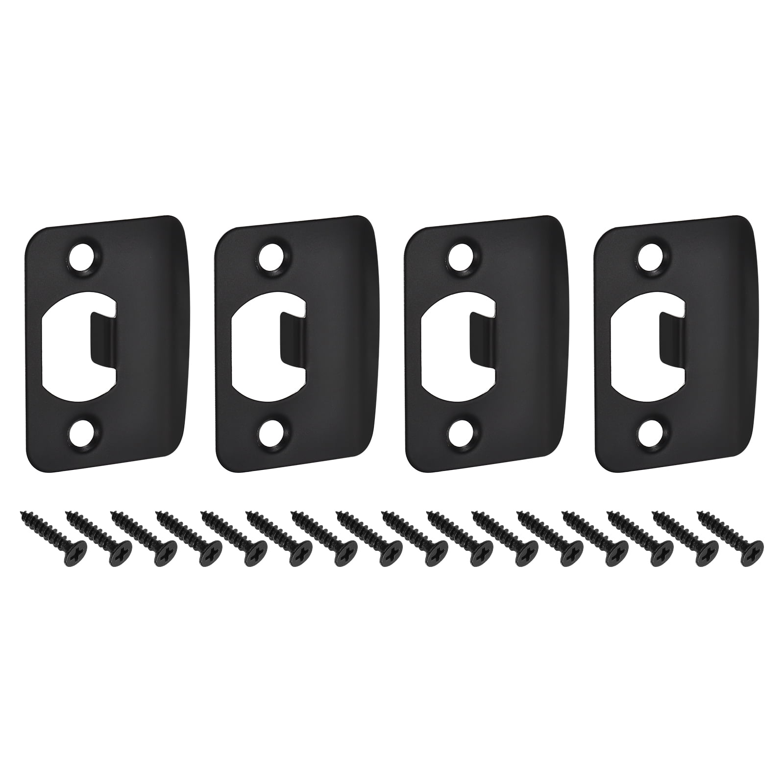 Uxcell 4Pack Door Strike Plate, 57mm x 45mm Stainless Steel Latch ...