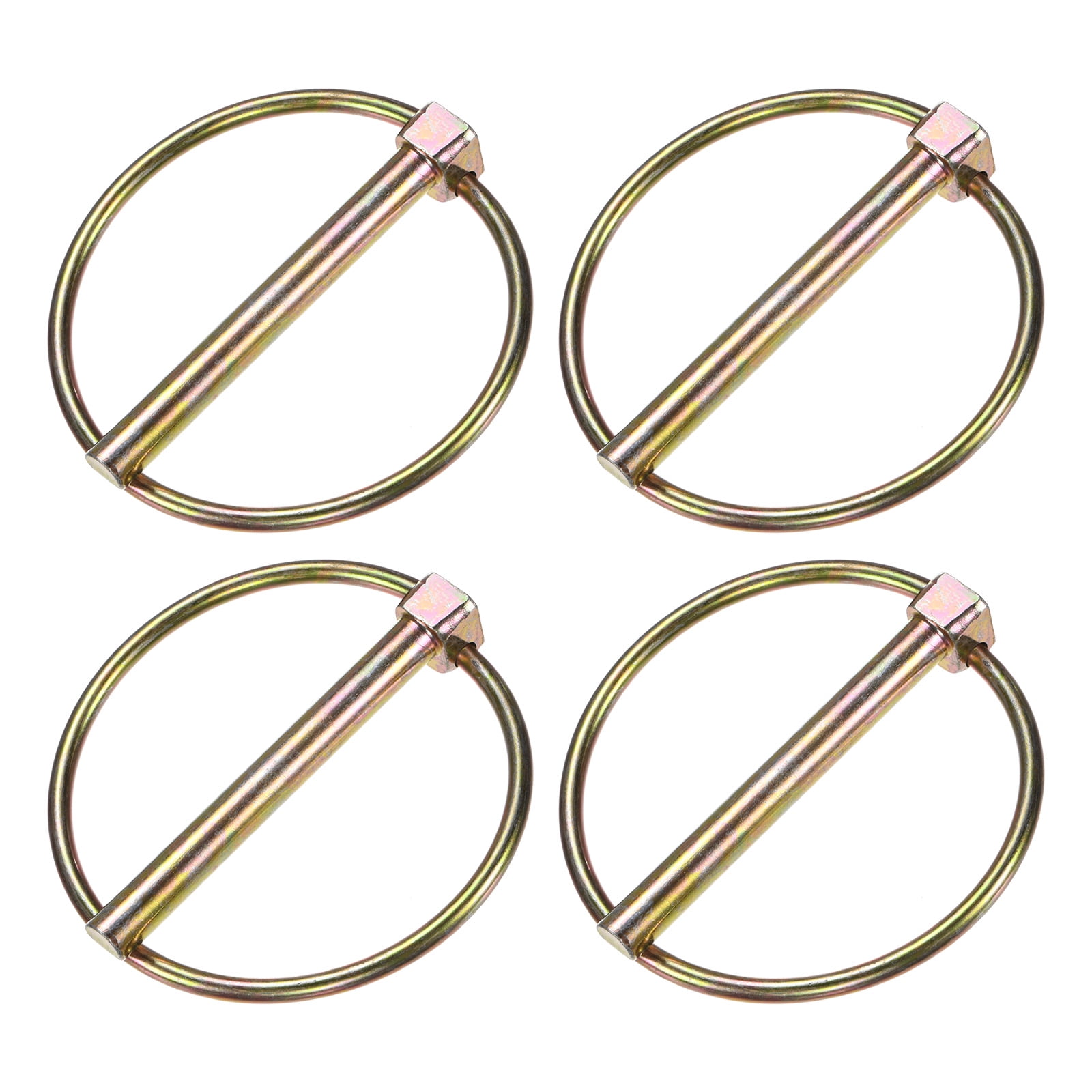 Uxcell 4Pack Linch Pin with Ring, 8x70mm Carbon Steel Lynch Trailer ...
