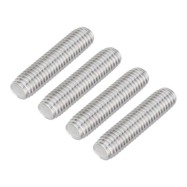 Uxcell 4Pack M10 x 40mm 1.5mm Pitch 304 Stainless Steel Fully Threaded ...