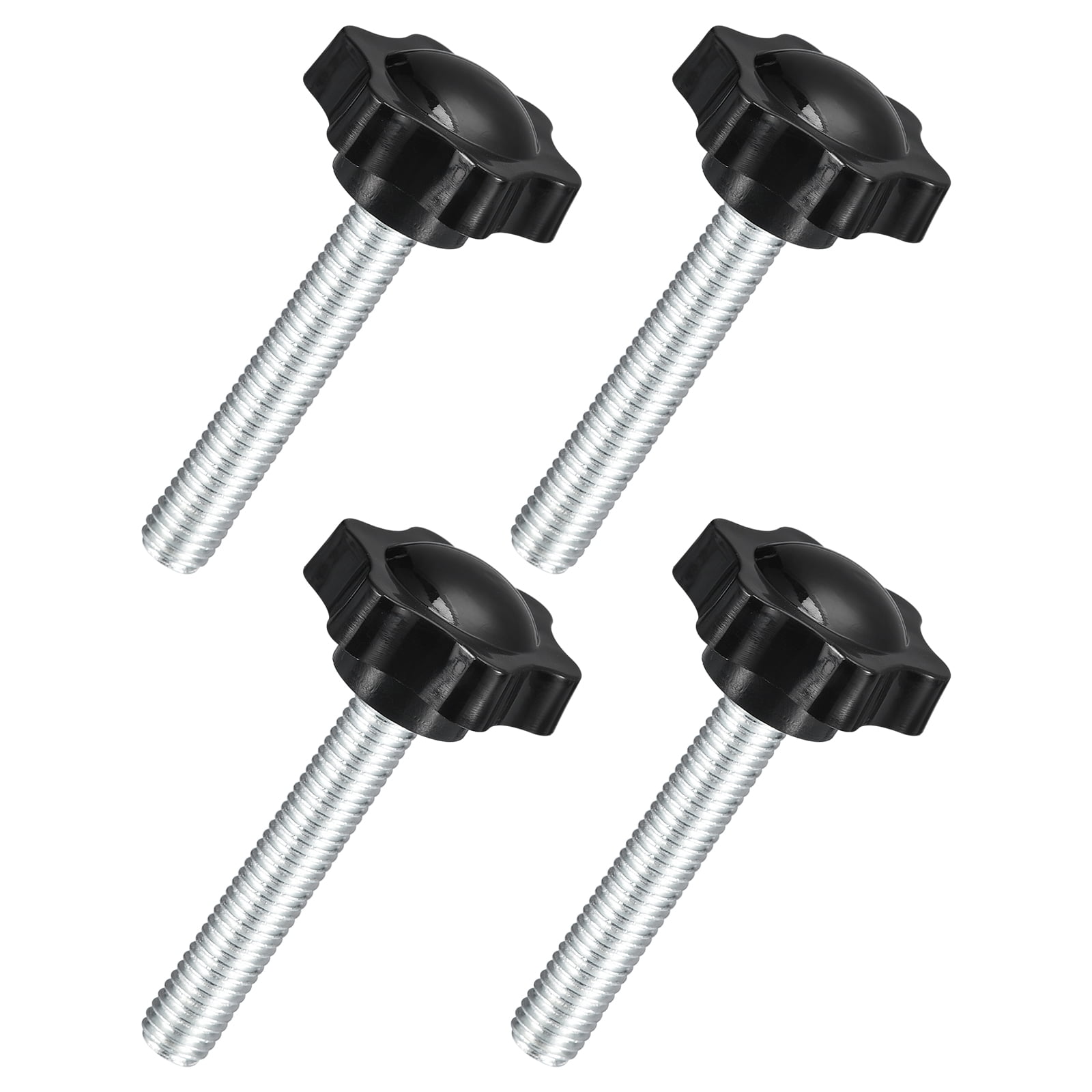 Uxcell 4Pack M10 x 55mm Star Knobs Plastic Hex Shaped Hand Clamping ...