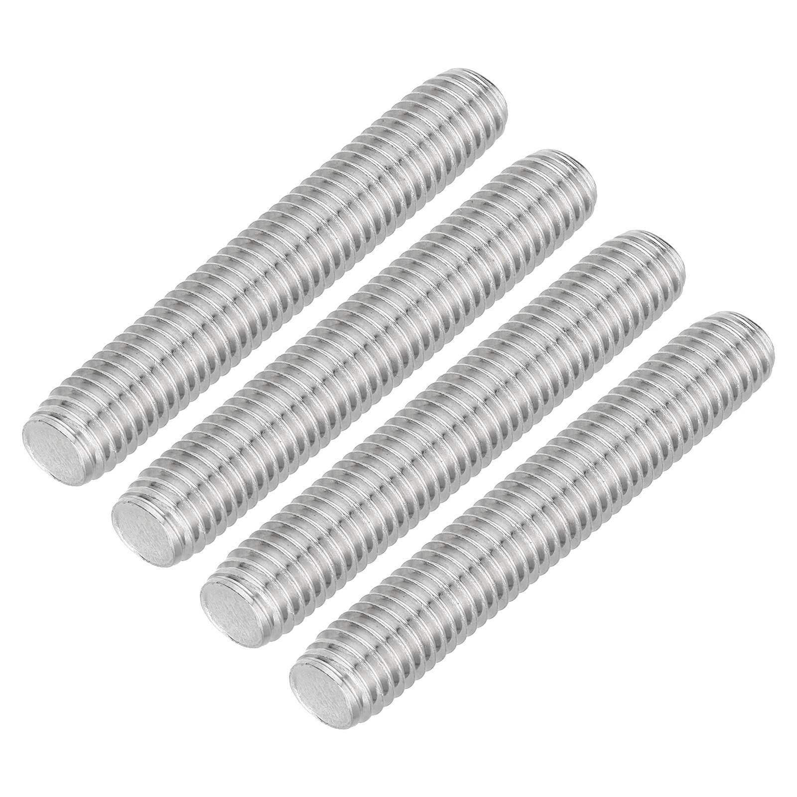 Uxcell 4Pack M10 x 60mm 1.5mm Pitch 304 Stainless Steel Fully Threaded ...