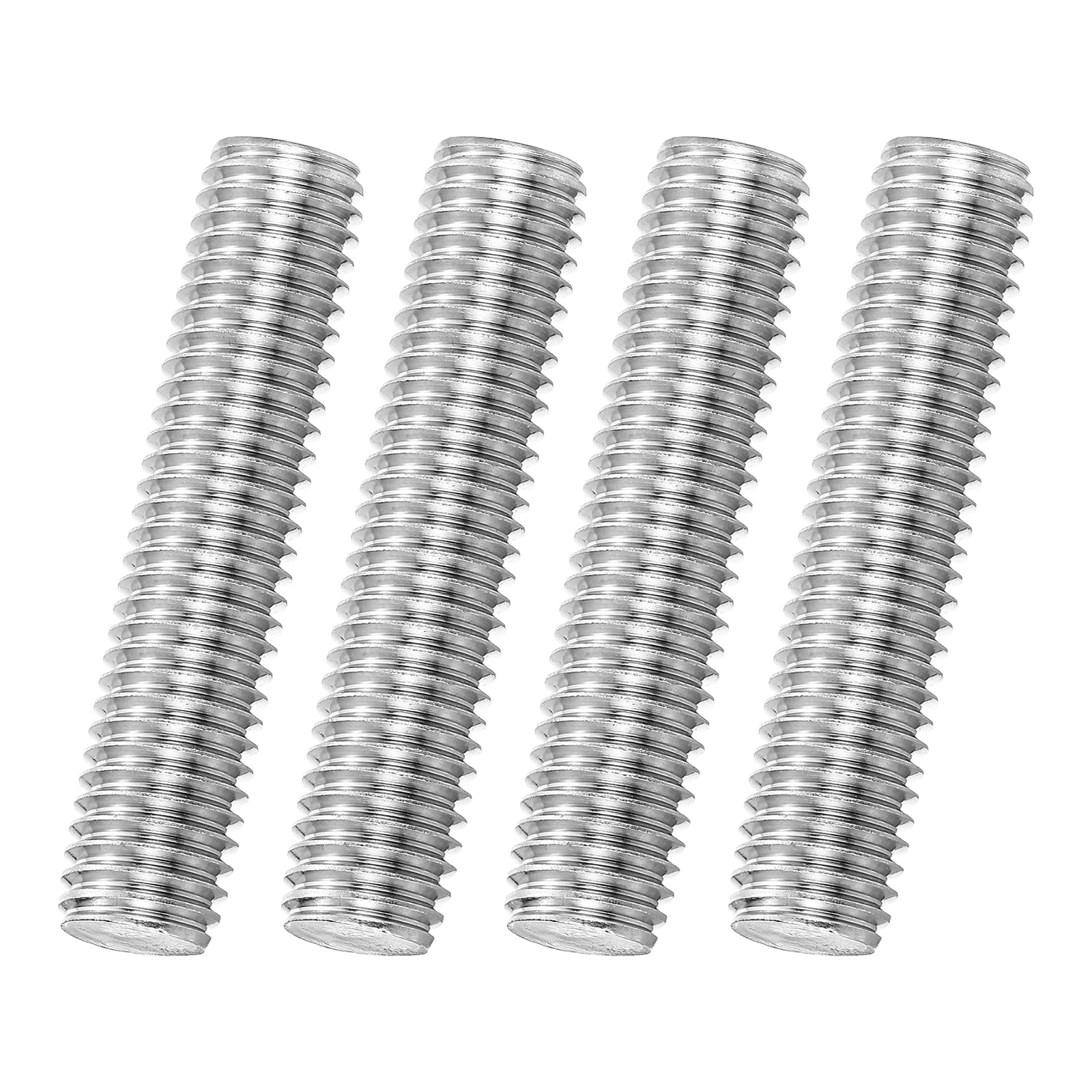 Uxcell 4Pack M12x55mm 316 Stainless Steel Fully All Threaded Rod Studs ...