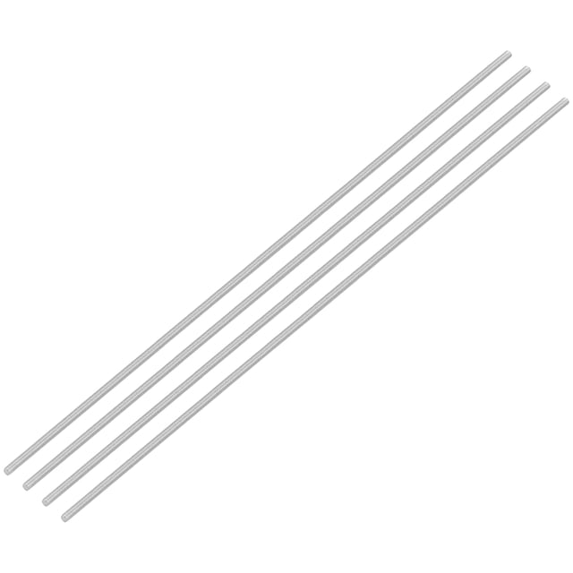 Uxcell 4Pack M3 x 250mm 0.5mm Pitch 304 Stainless Steel Fully Threaded ...