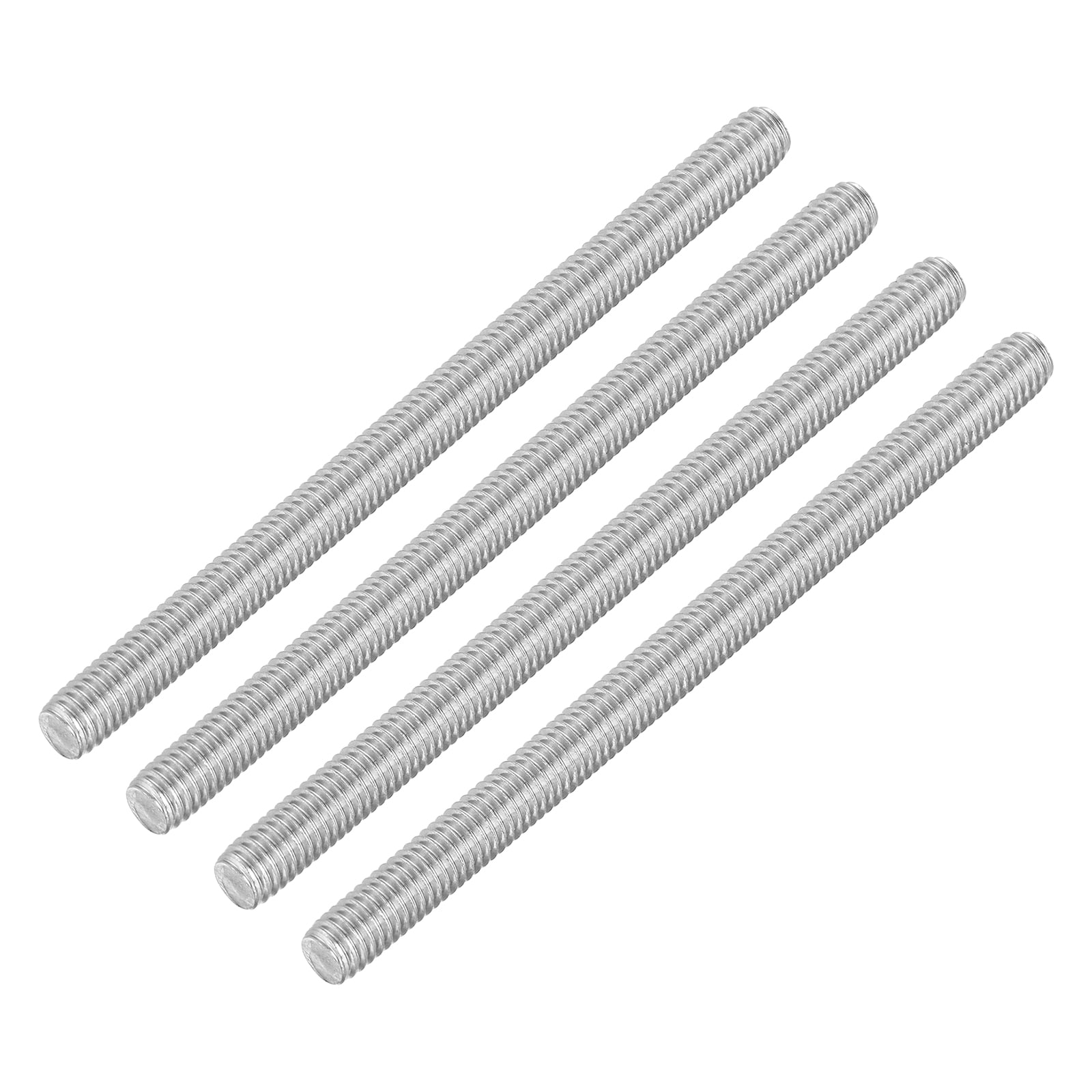 Uxcell 4Pack M6 x 90mm 1mm Pitch 304 Stainless Steel Fully Threaded Rod ...