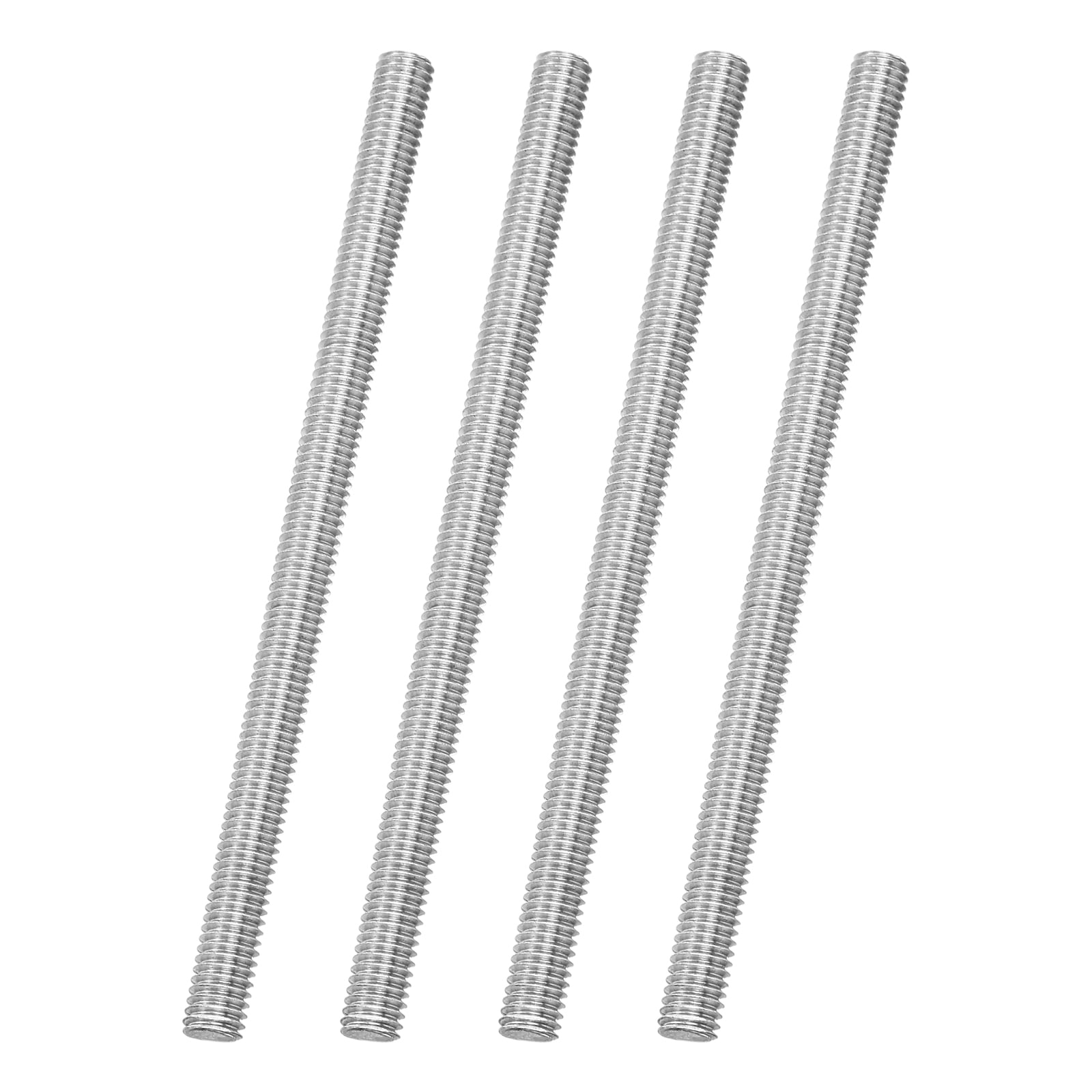 Uxcell 4Pack M6x100mm 316 Stainless Steel Fully All Threaded Rod Studs ...