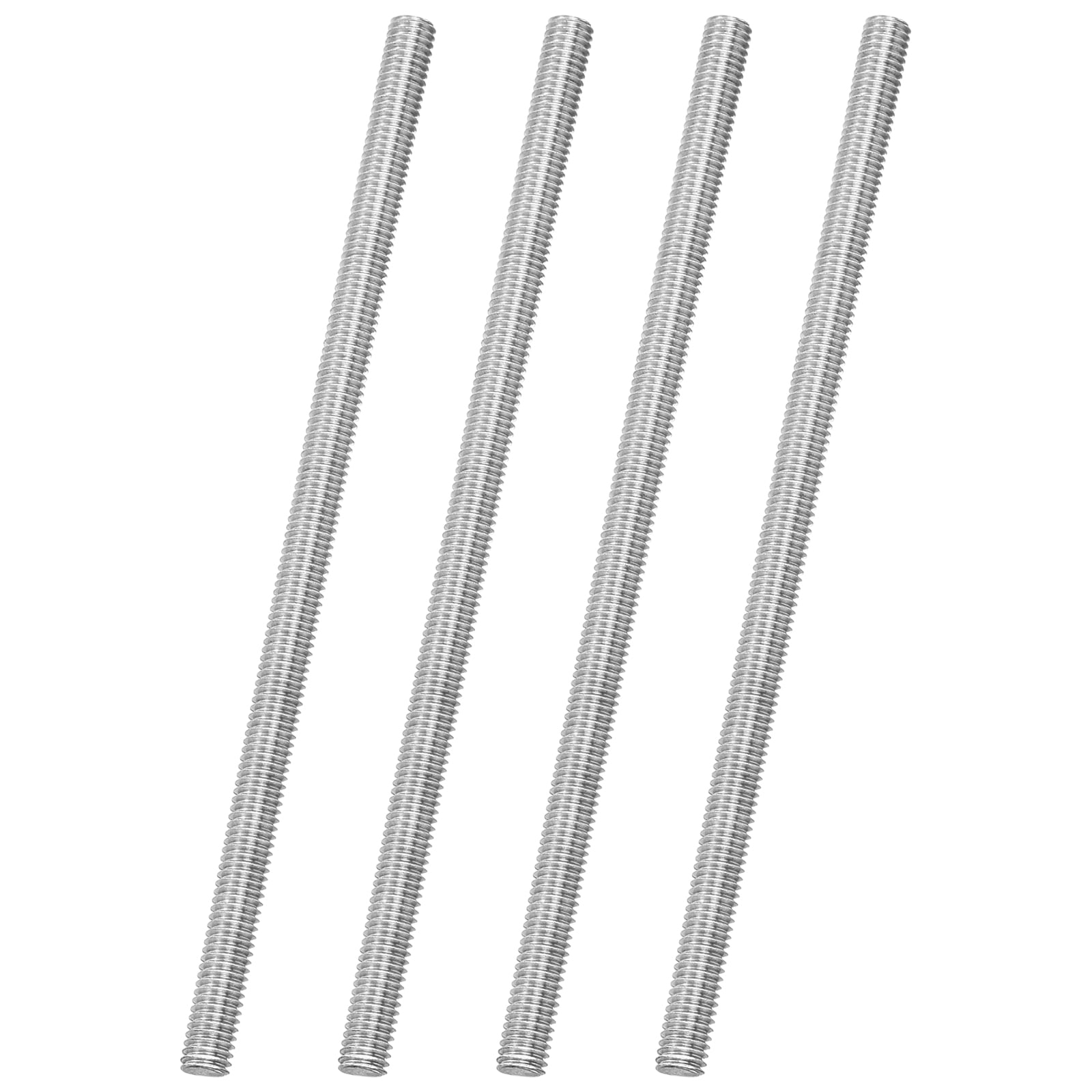 Uxcell 4Pack M6x130mm 316 Stainless Steel Fully All Threaded Rod Studs ...