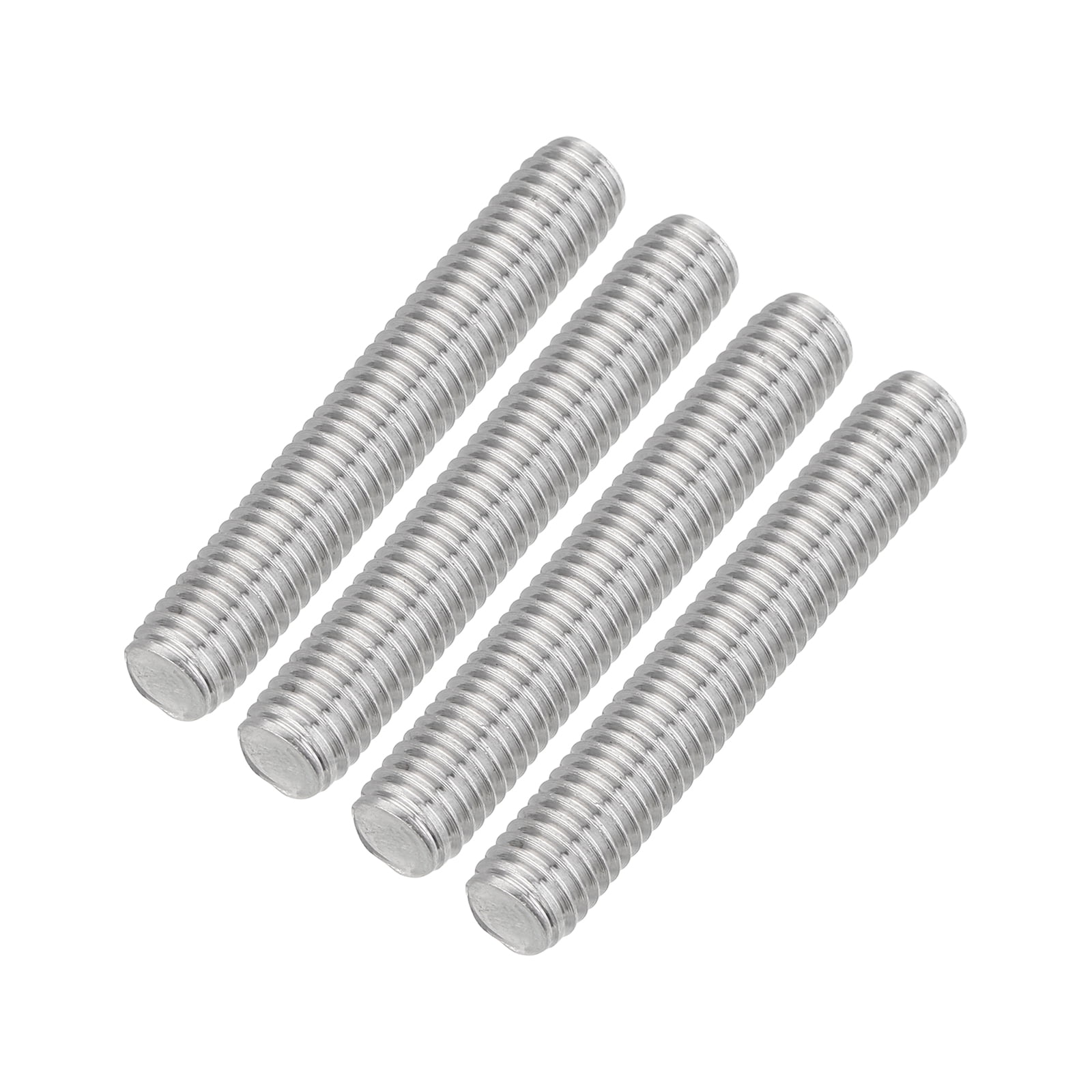 Uxcell 4Pack M8 x 50mm 1.25mm Pitch 304 Stainless Steel Fully Threaded ...
