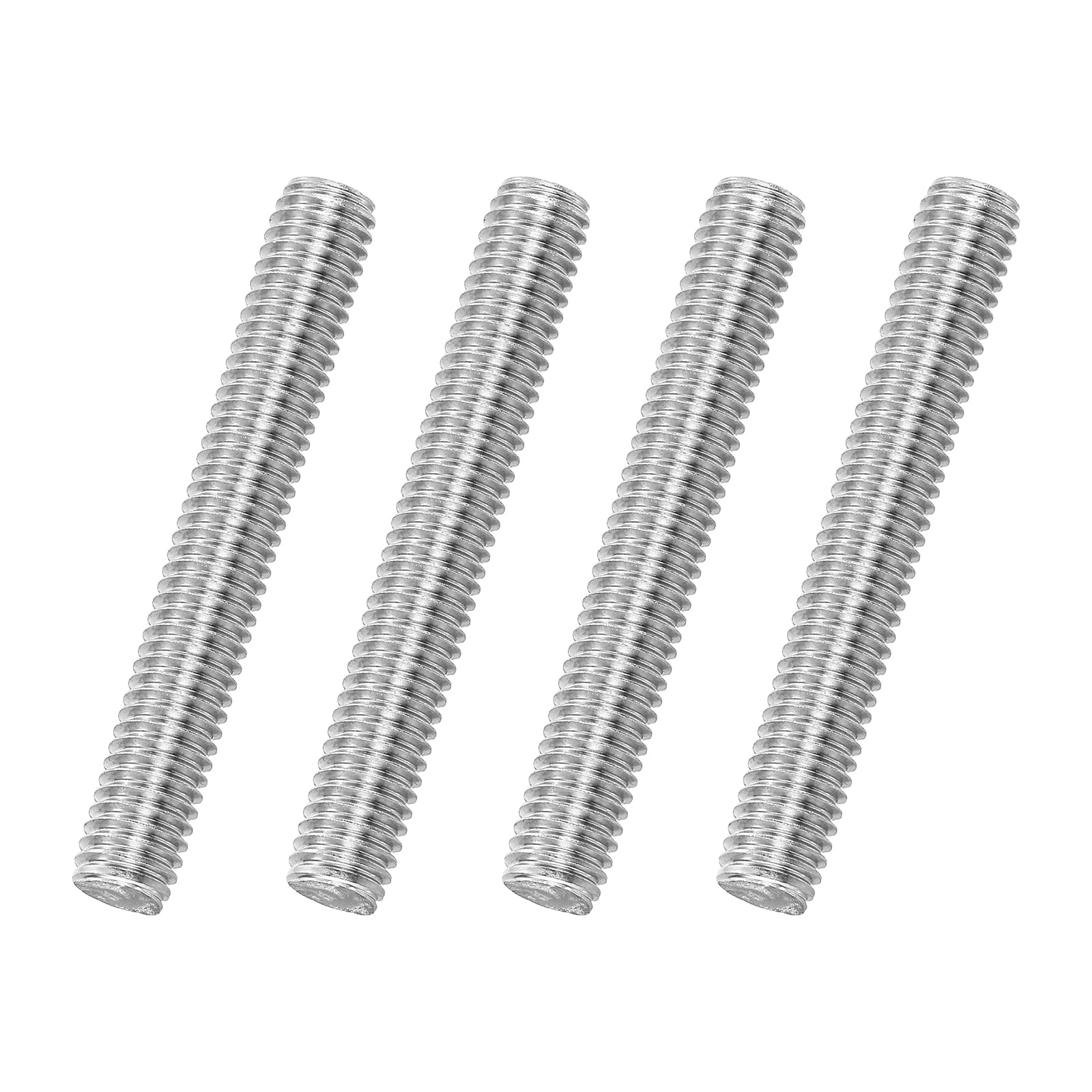 Uxcell 4Pack M8x55mm 316 Stainless Steel Fully All Threaded Rod Studs ...