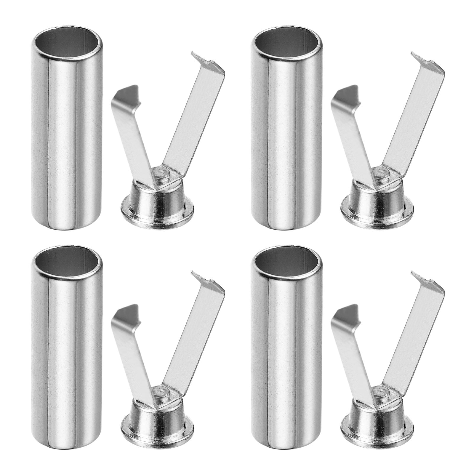Uxcell 4Pack Shoelace Tips Alloy Shoelace Head, Silver White ...