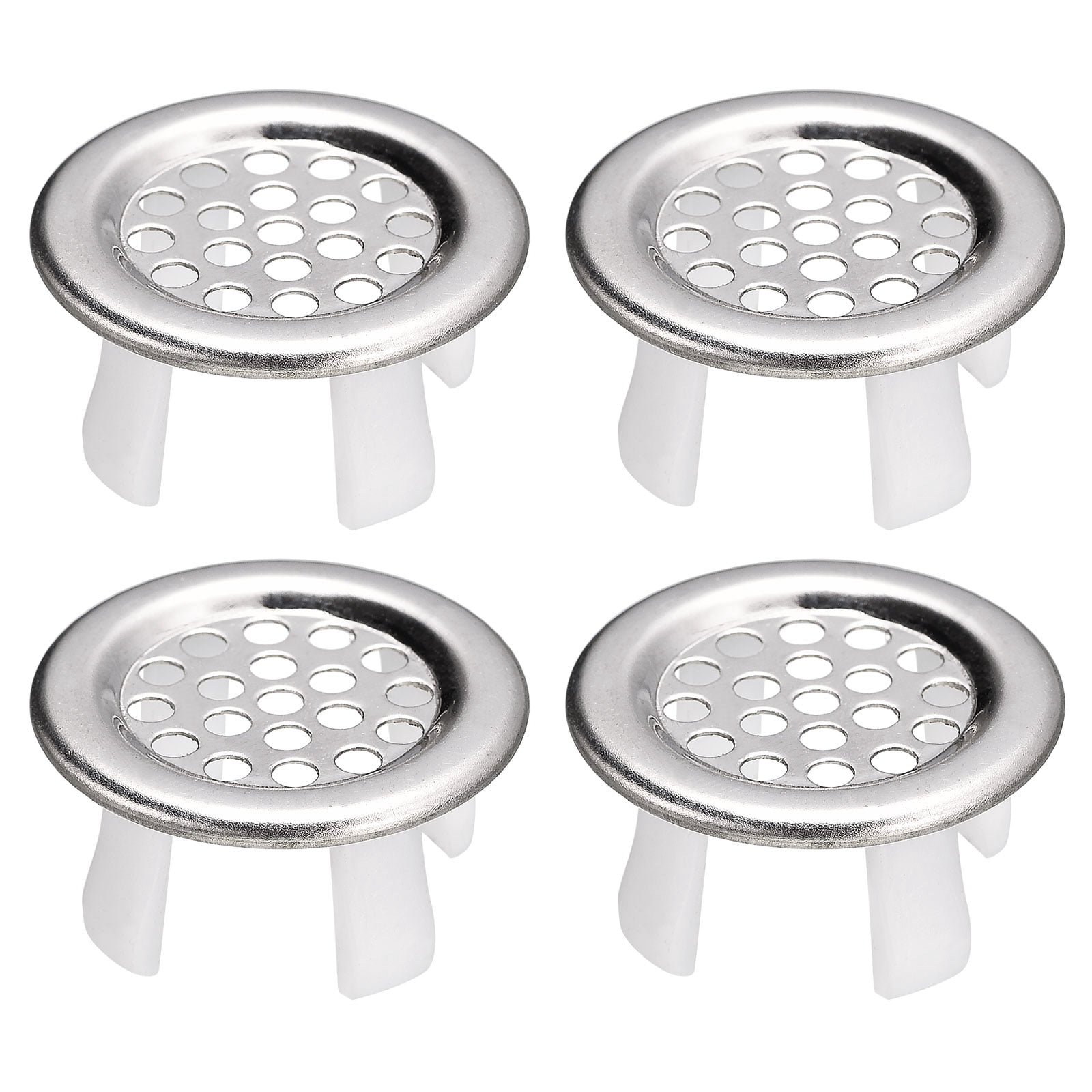 Uxcell 4Pack Sink Trim Overflow Cover Ring Metal Round Hole Insert in ...