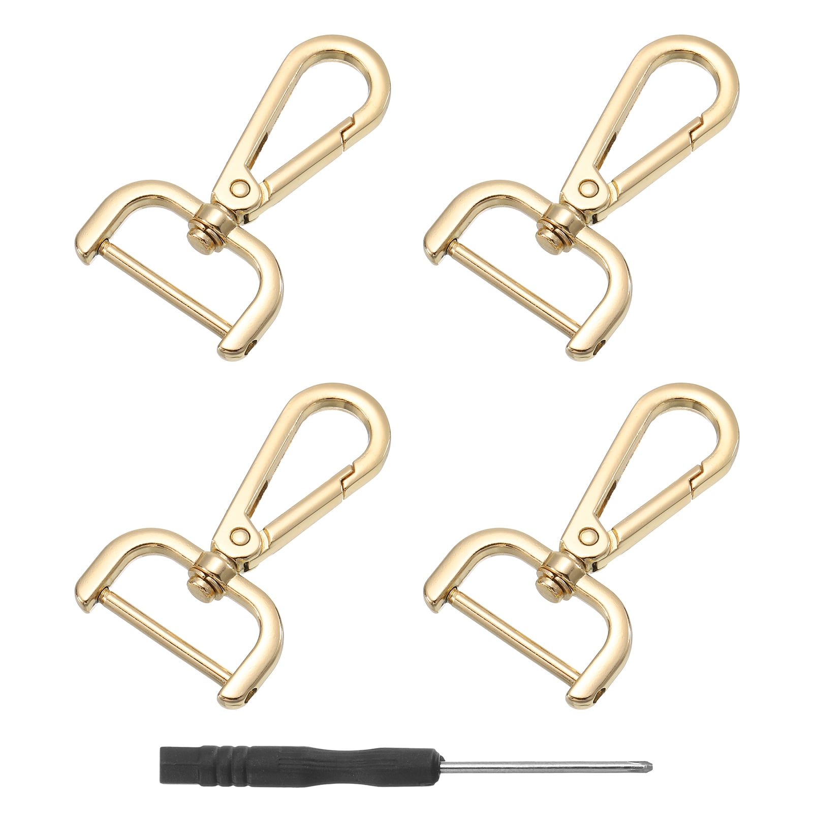 Uxcell 4Pack Swivel Clasps, 1" D Ring Detachable Snap Hook with ...