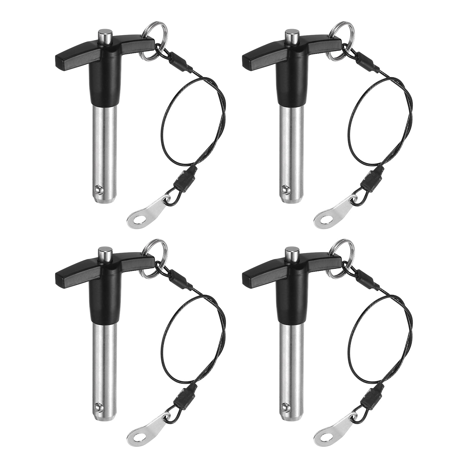 Uxcell 4Pack T Handle Lock Pins, 12mm x 40mm Usage Length Stainless ...
