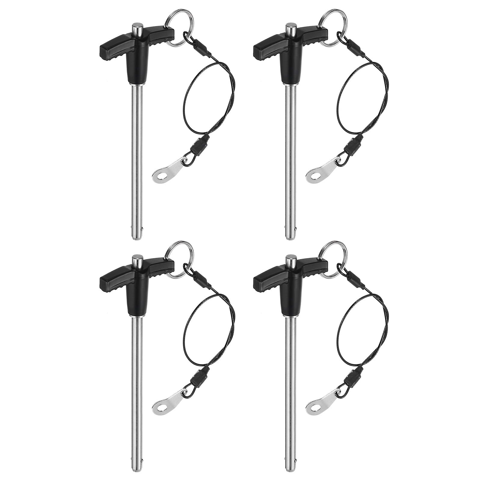 Uxcell 4Pack T Handle Lock Pins, 6mm x 80mm Usage Length Stainless ...