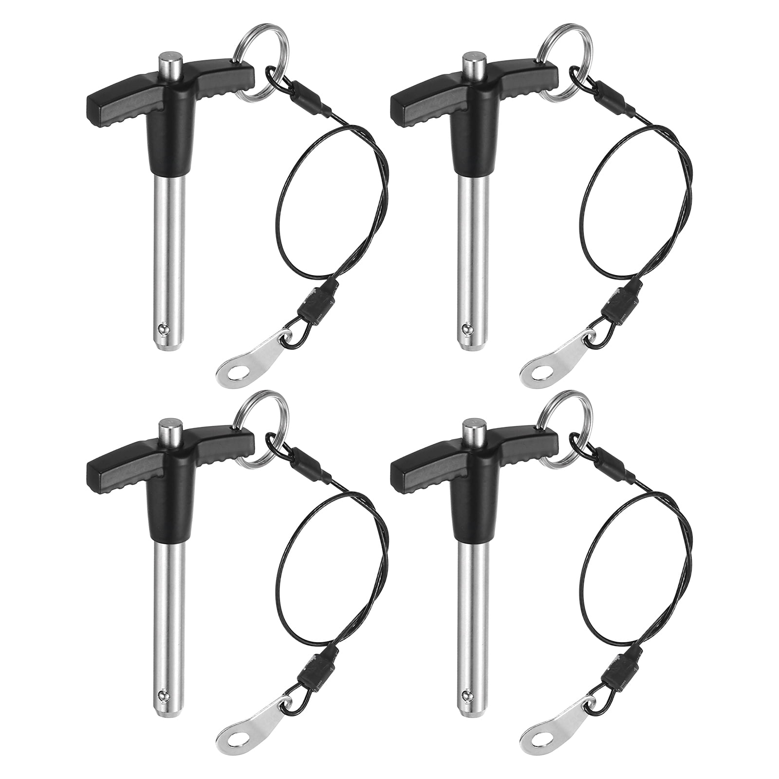 Uxcell 4Pack T Handle Lock Pins, 8mm x 40mm Usage Length Stainless ...