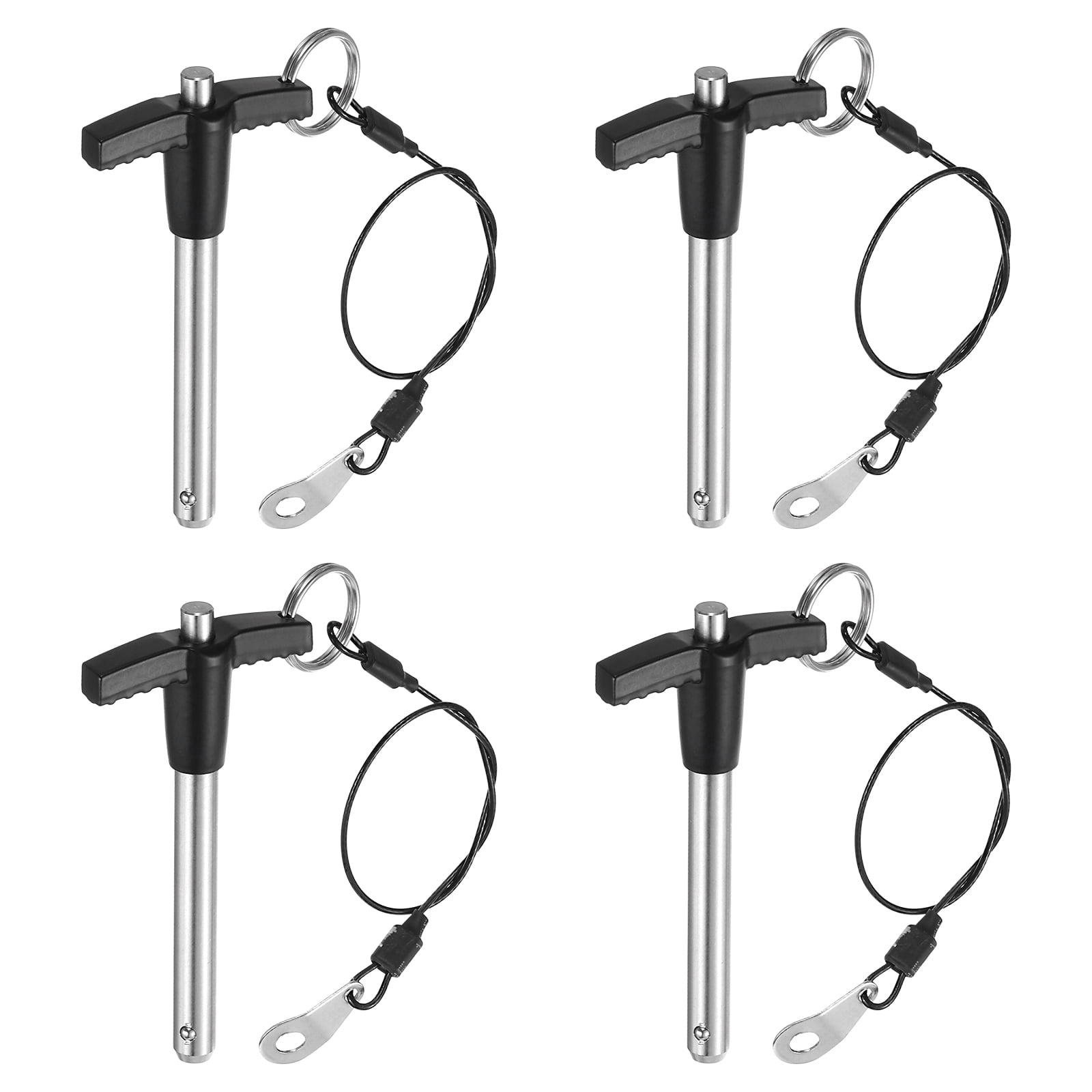 Uxcell 4Pack T Handle Lock Pins, 8mm x 50mm Usage Length Stainless ...