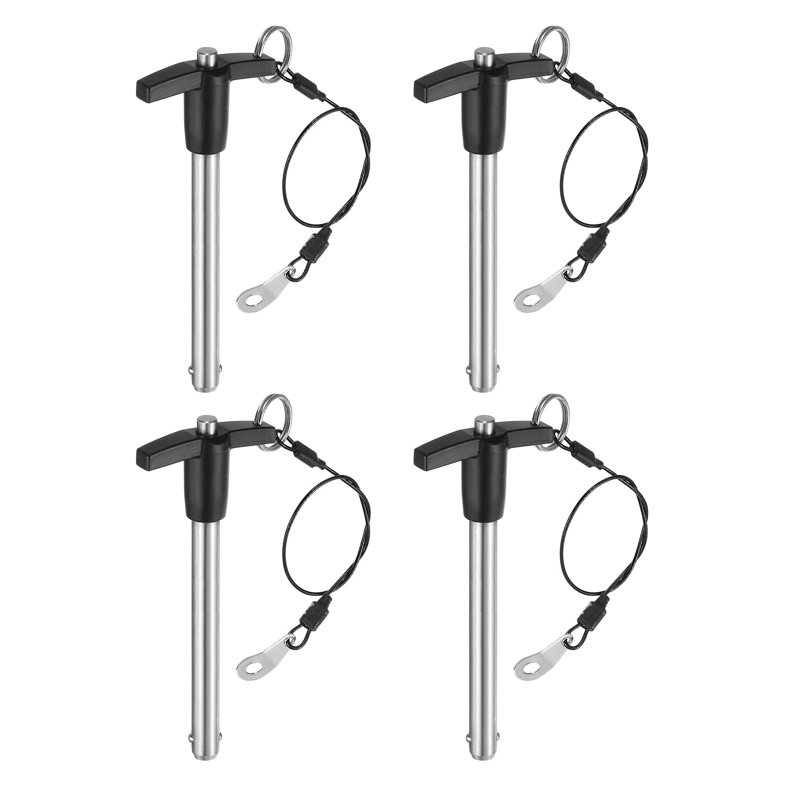 Uxcell 4Pack T Handle Lock Pins, 9.5mm x 80mm Usage Length Stainless ...
