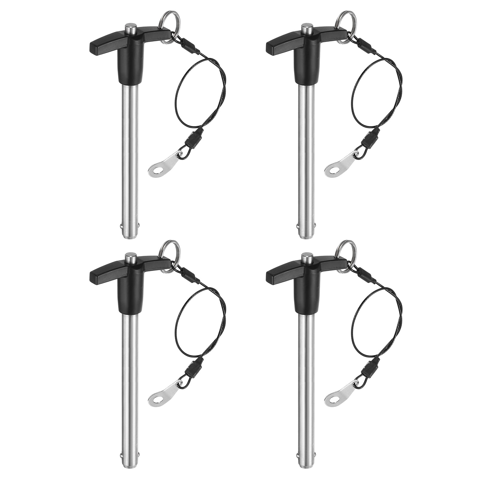 Uxcell 4Pack T Handle Lock Pins, 9.5mm x 90mm Usage Length Stainless ...