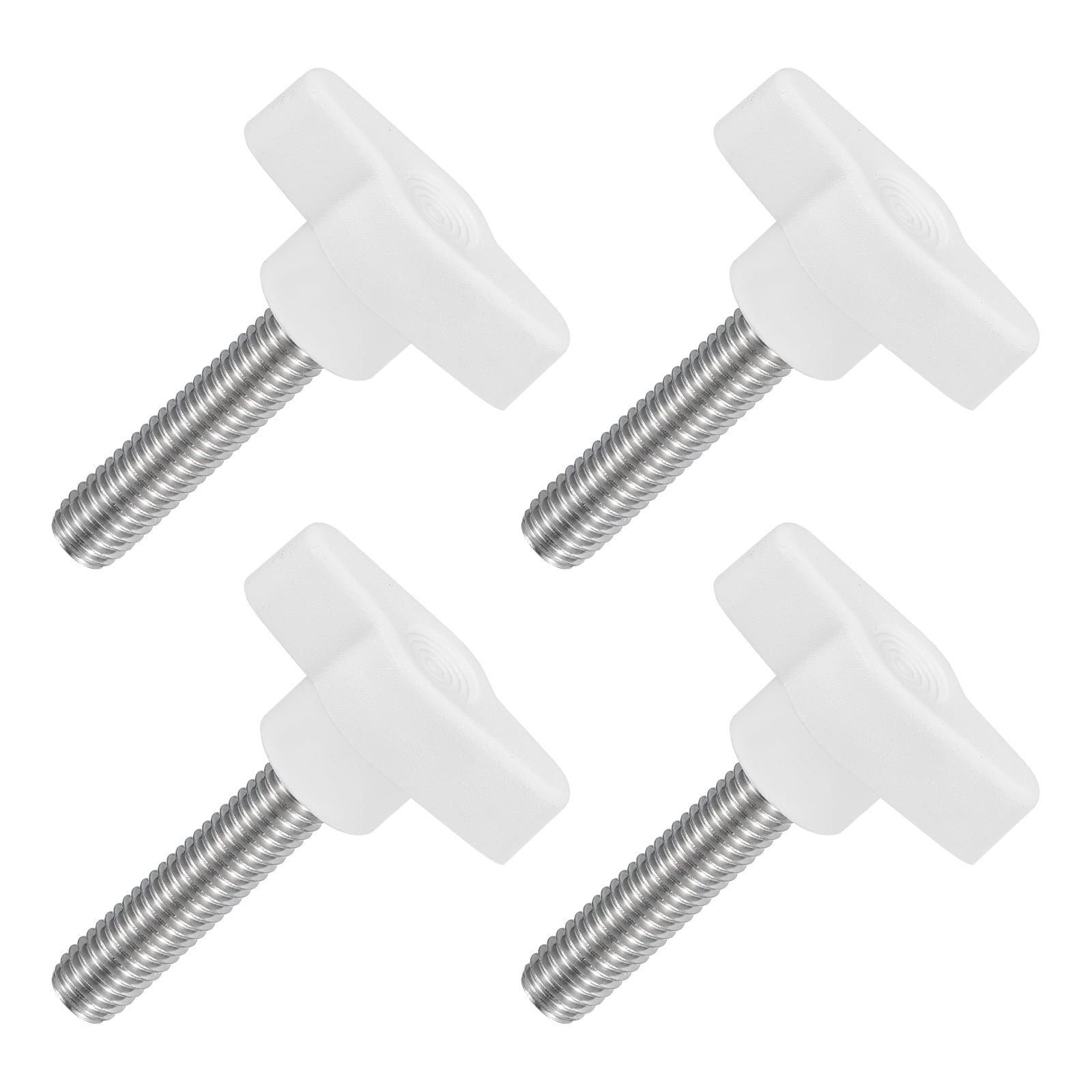 Uxcell 4Pack Tee Wing Knobs Thumb Screws, M8 x 35mm T Shape Clamping ...