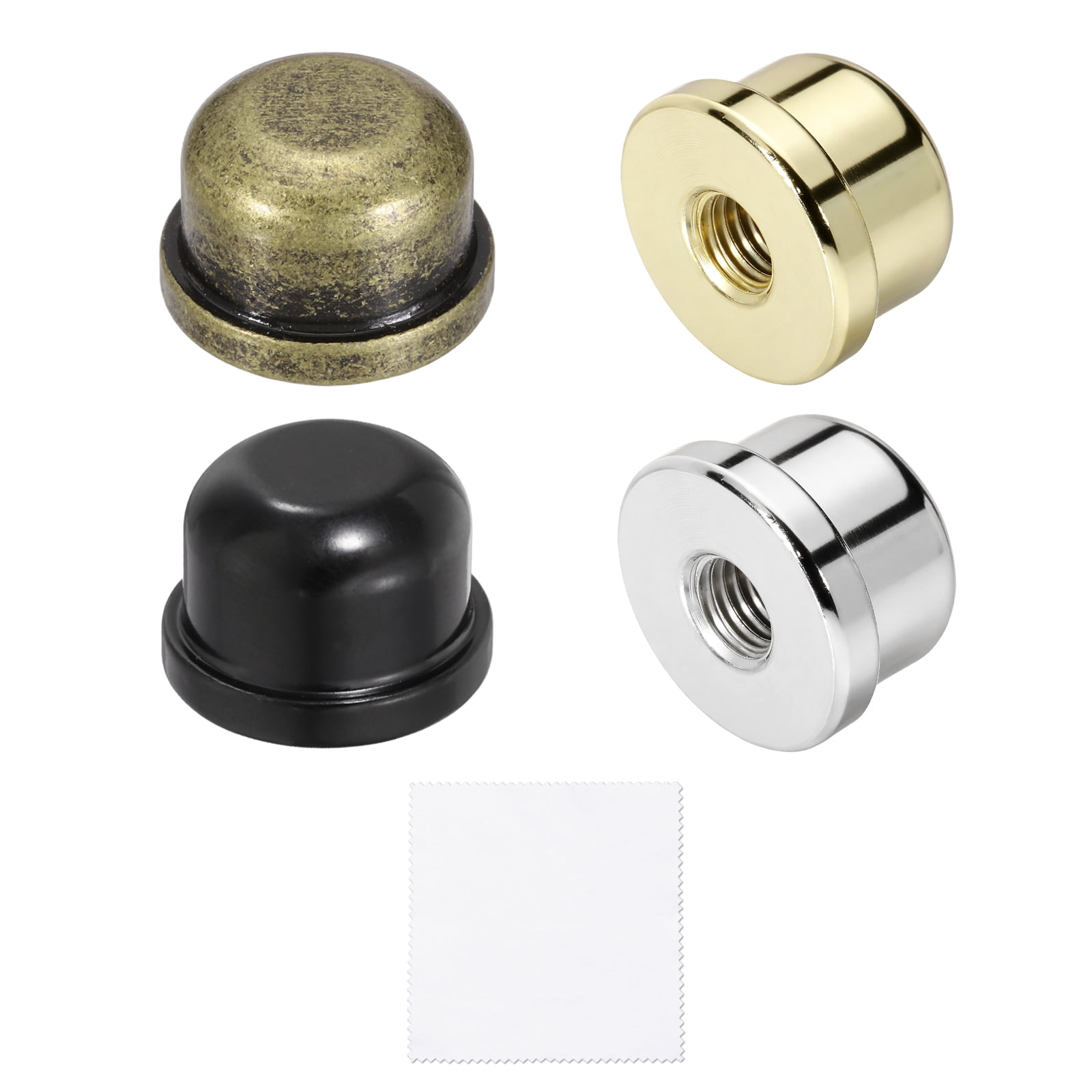 Uxcell 4Pcs 0.5" Tall Lamp Finials, 1/4-27 Thread Lamp Cap Knob ...