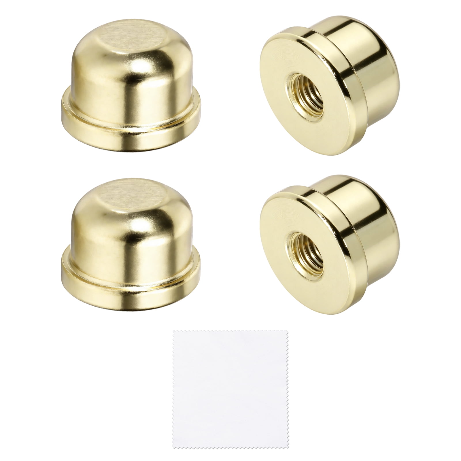 Uxcell 4Pcs 0.5" Tall Lamp Finials, 1/4-27 Thread Lamp Cap Knob ...