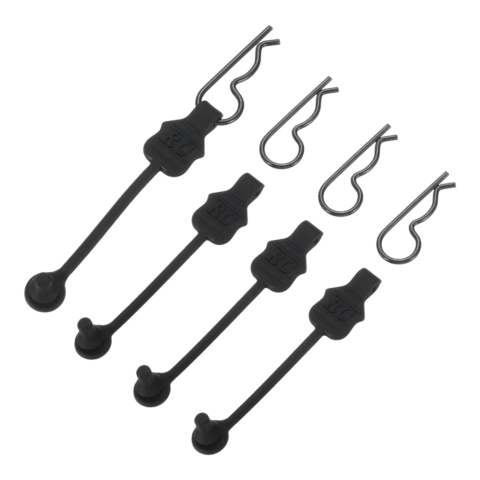 Uxcell 4Pcs 1.2mm Rod RC Body Clip Retainer for 1/8 1/10 Scale Model ...