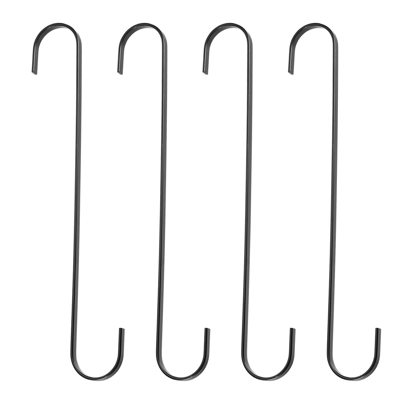 Uxcell 4Pcs 11.8 Inch Flat S Hooks Hanging Hook for Home Kitchen ...