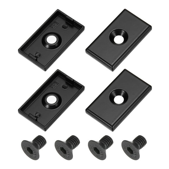 Uxcell 4Pcs 2035 T-Slot 5.5mm Hole Dia Aluminum Extrusion End Cap ...