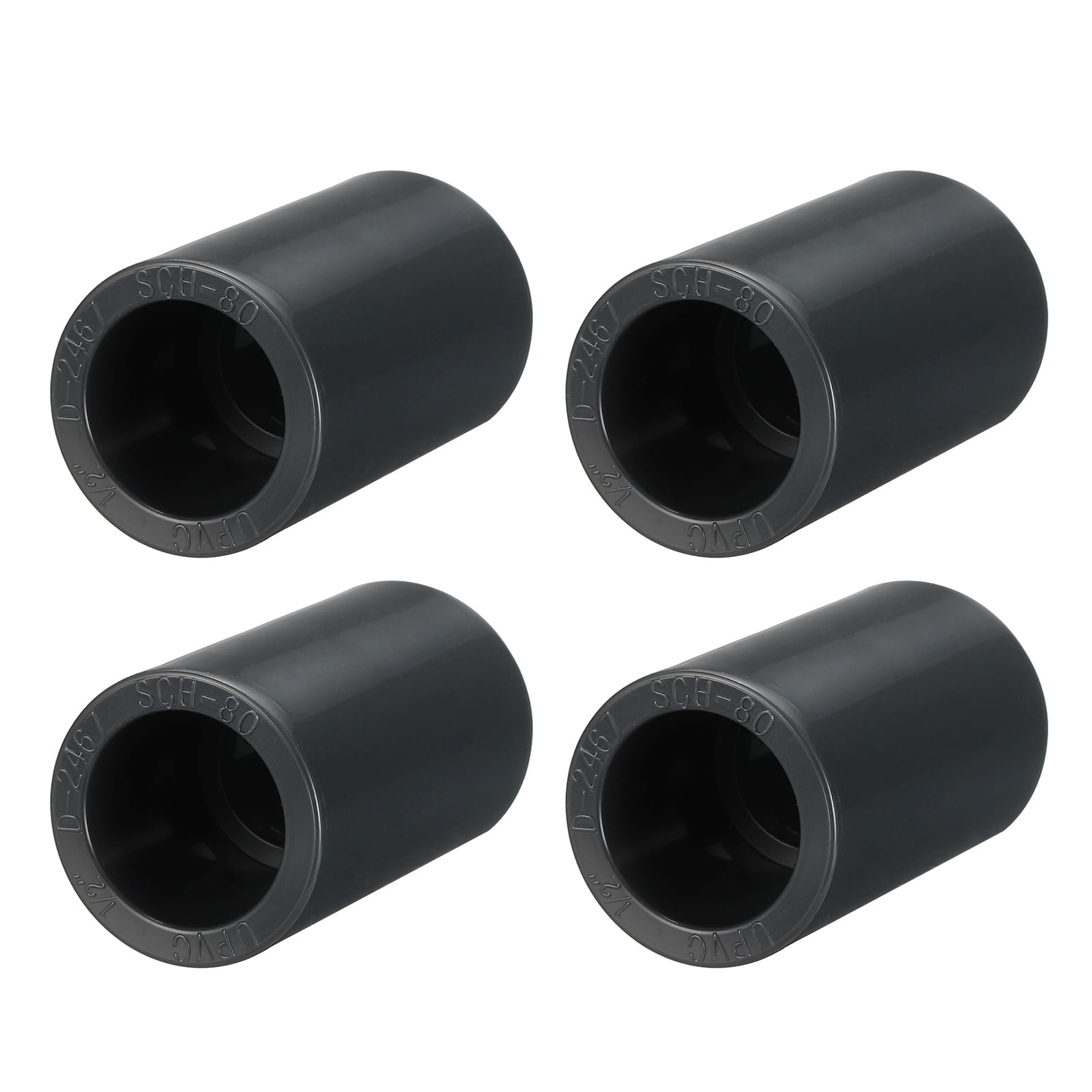 Uxcell 4Pcs 3/4" Pipe Coupling Fitting, sCH80 (Socket x Socket ...