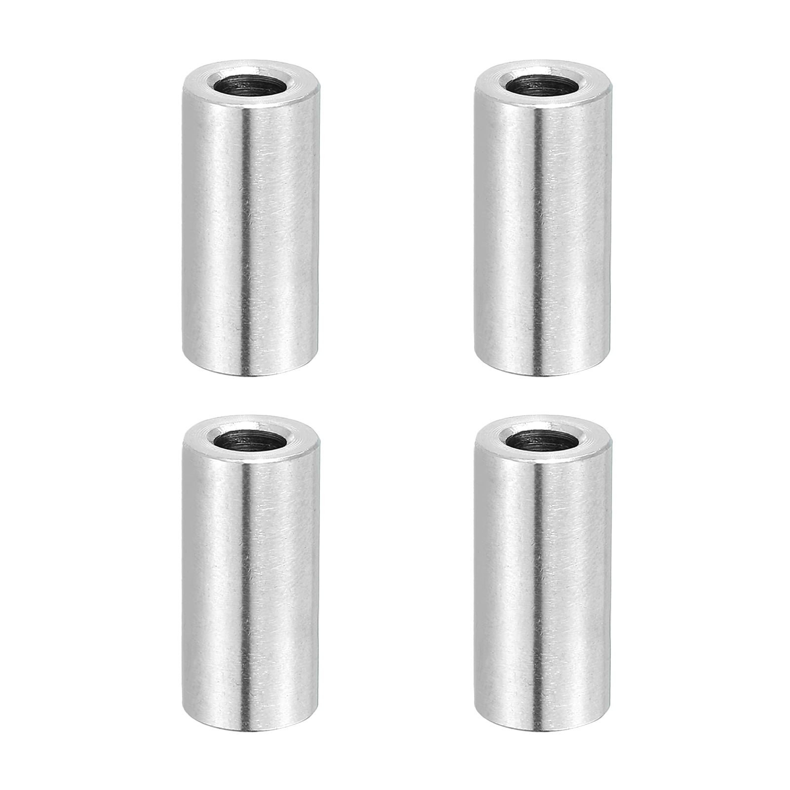 Uxcell 4Pcs 304 Stainless Steel Spacers, 6mm ID x 12mm OD x 25mmL for ...