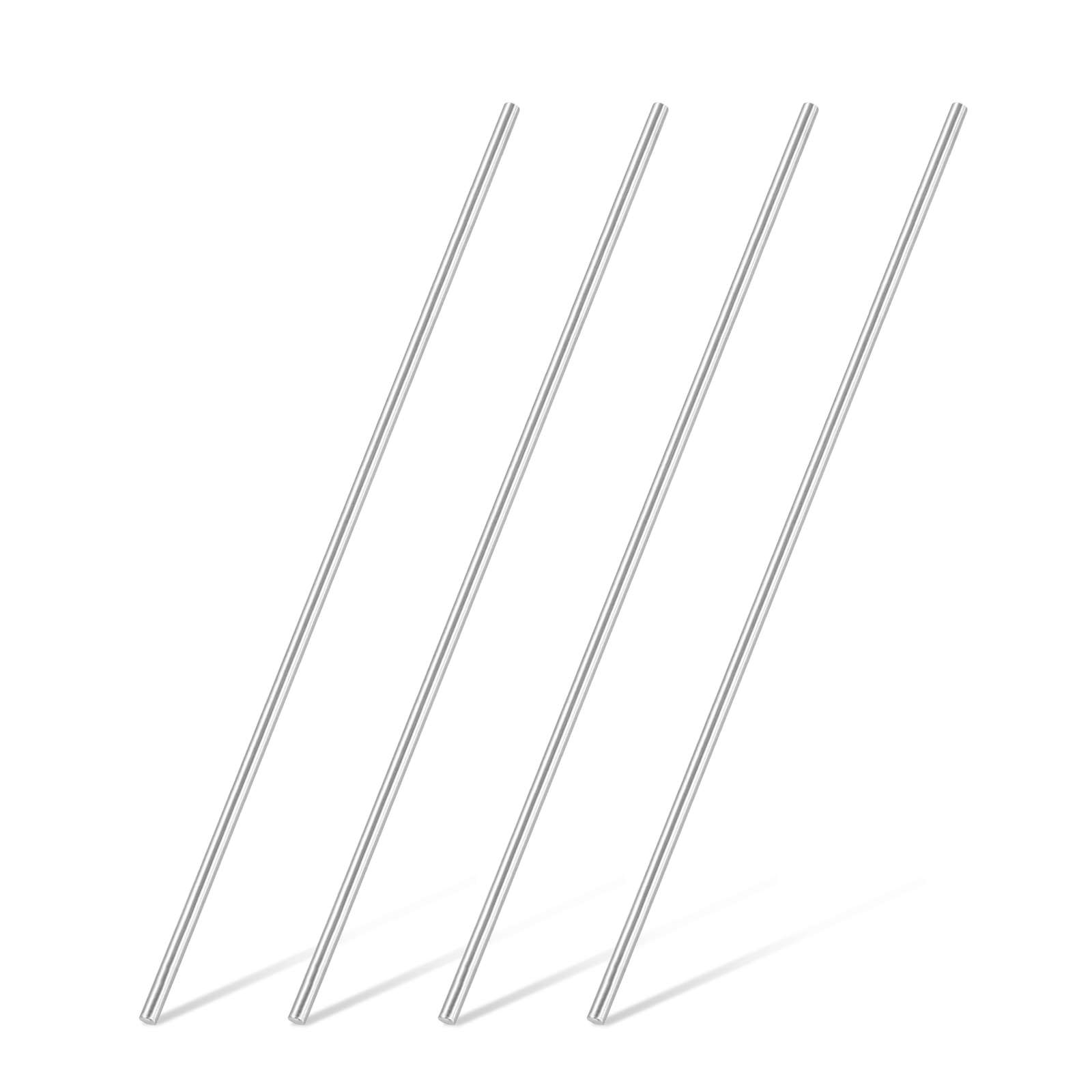 Uxcell 4Pcs 316 Stainless Steel Round Rod 1/4" Dia 15.7" Length Metal ...