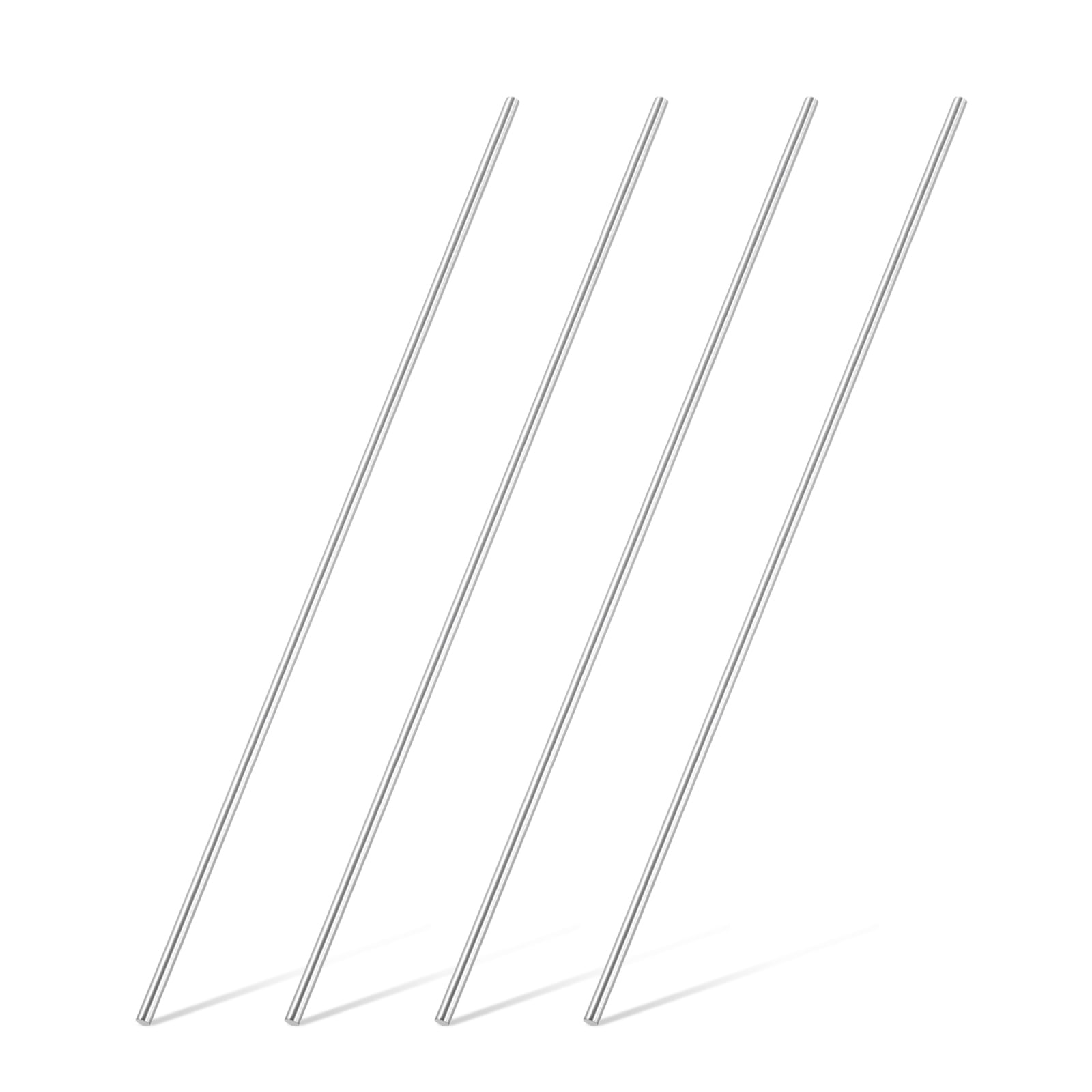 Uxcell 4Pcs 316 Stainless Steel Round Rod 1/4" Dia 15.7" Length Metal ...