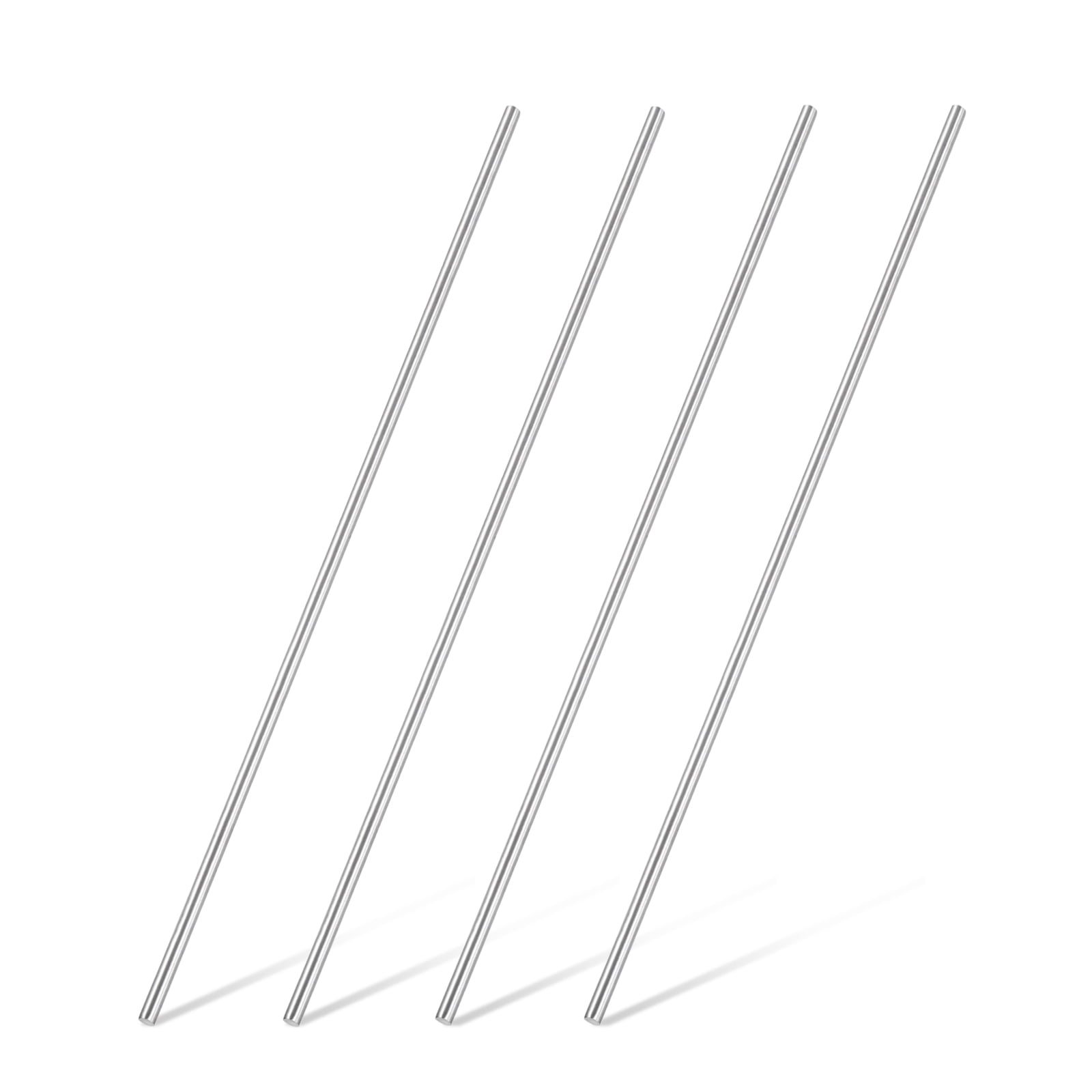 Uxcell 4Pcs 316 Stainless Steel Round Rod 3/8" Dia 19.7" Length Metal ...