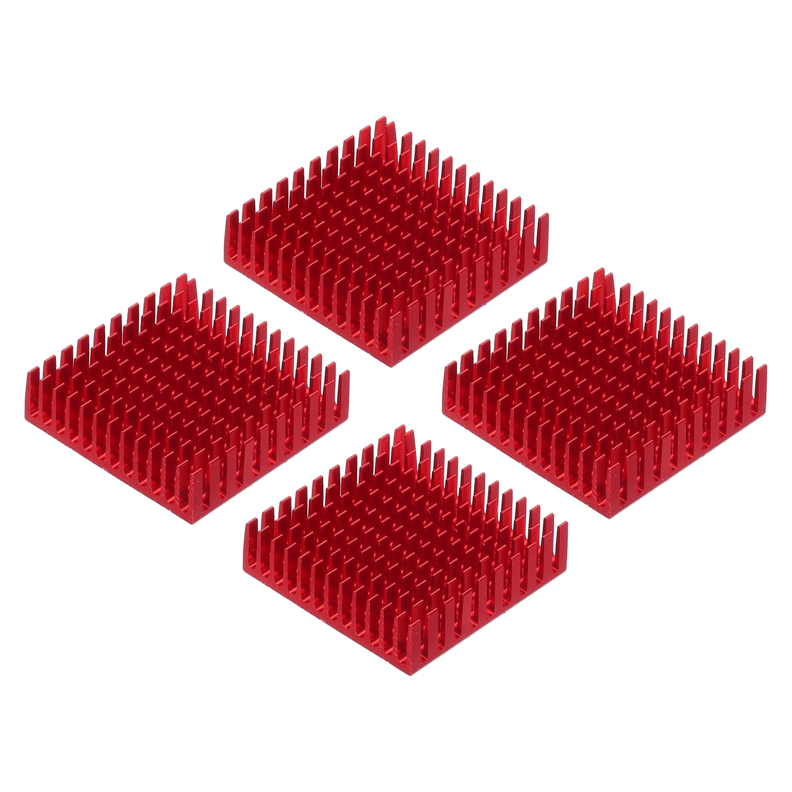Uxcell 4Pcs 40x40x11mm Heatsink Aluminum Radiator With Thermal Blue ...