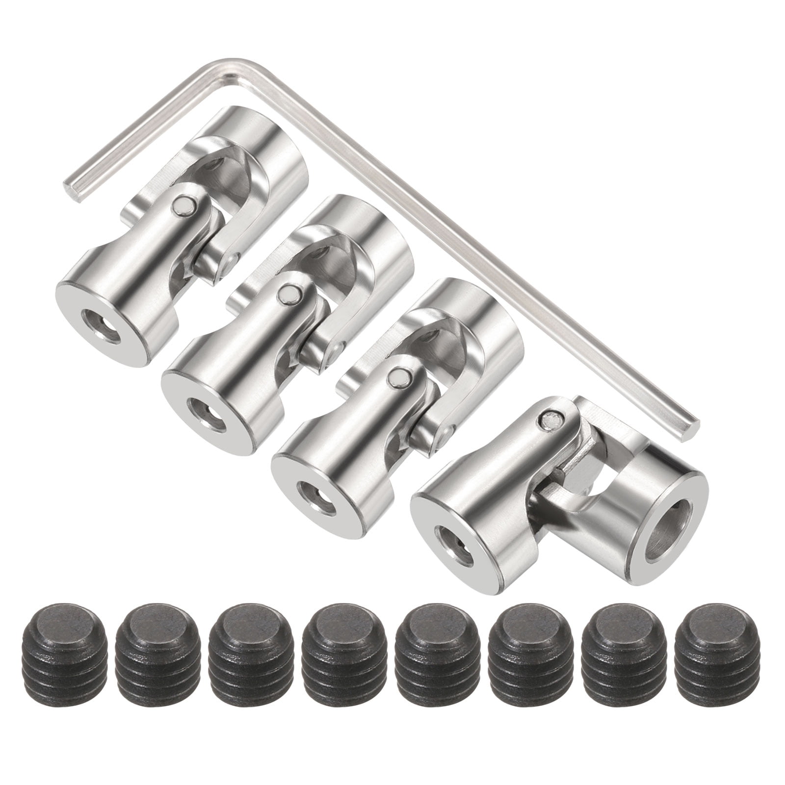 Uxcell 4Pcs 4mm to 5mm ID Steering Universal Joint Shaft Coupling ...