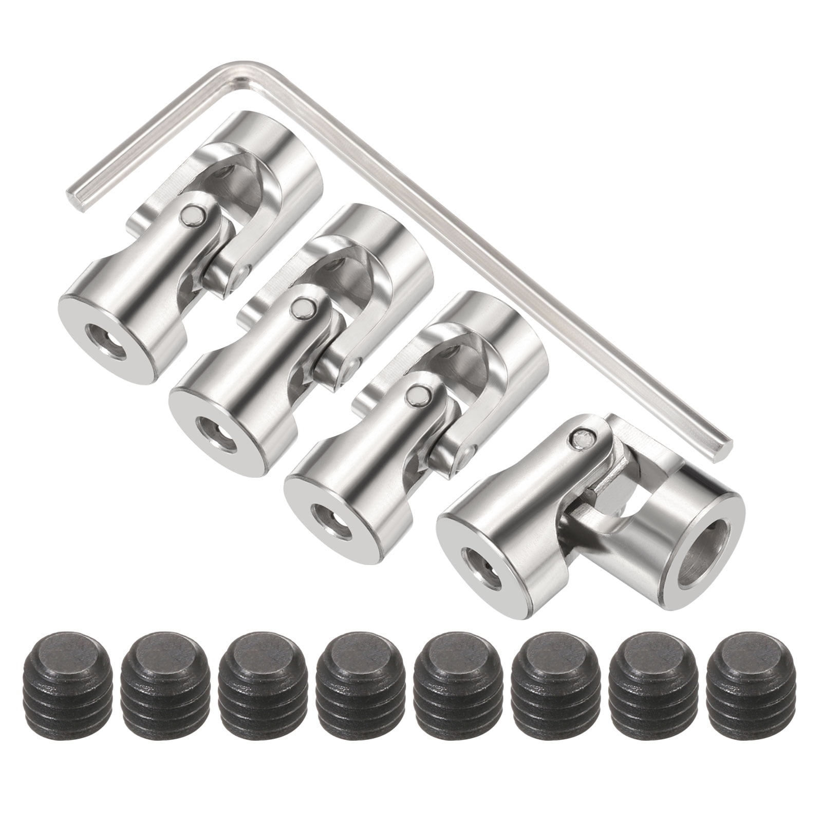 Uxcell 4Pcs 4mm to 6mm ID Steering Universal Joint Shaft Coupling ...