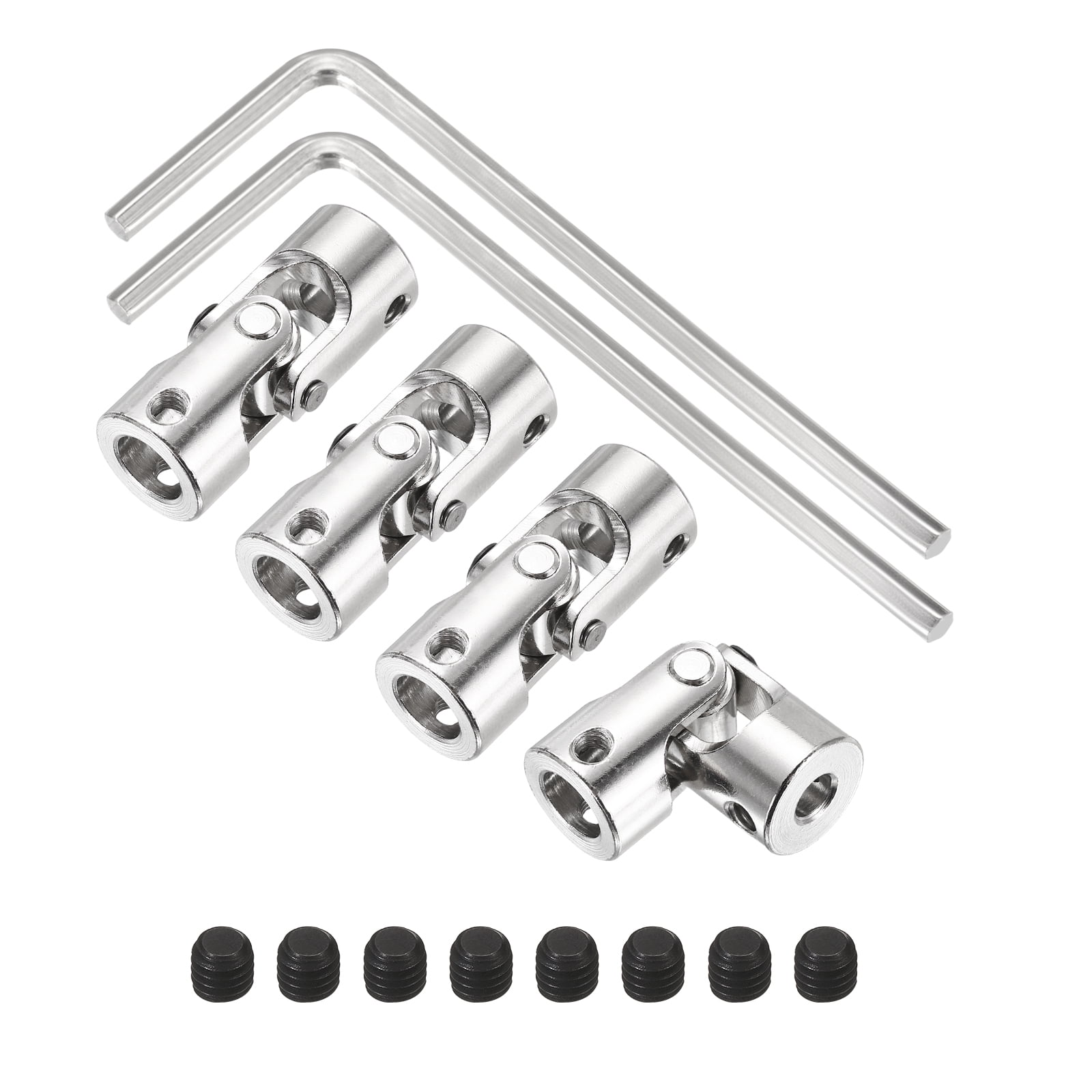 Uxcell 4Pcs 5mm to 8mm ID Steering Universal Joint Shaft Coupling, SAE ...