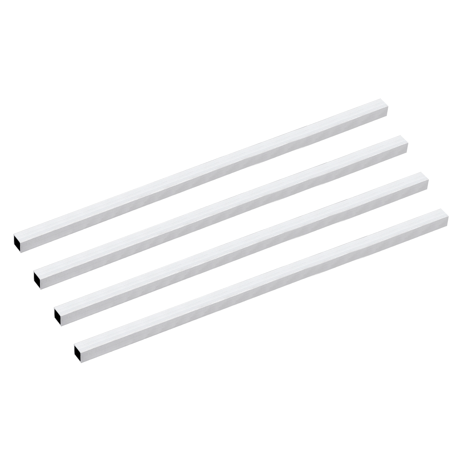 Uxcell 4Pcs 6063 Square Aluminum Tube, 12mm x 12mm x 1mm Wall Thickness ...
