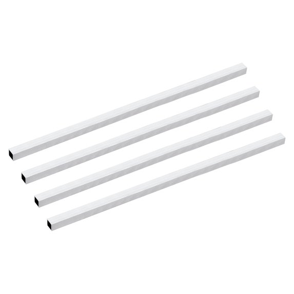 Uxcell 4Pcs 6063 Square Aluminum Tube, 12mm x 12mm x 1mm Wall Thickness ...