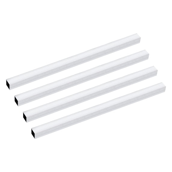 Uxcell 4Pcs 6063 Square Aluminum Tube, 15mm x 15mm x 1mm Wall Thickness ...