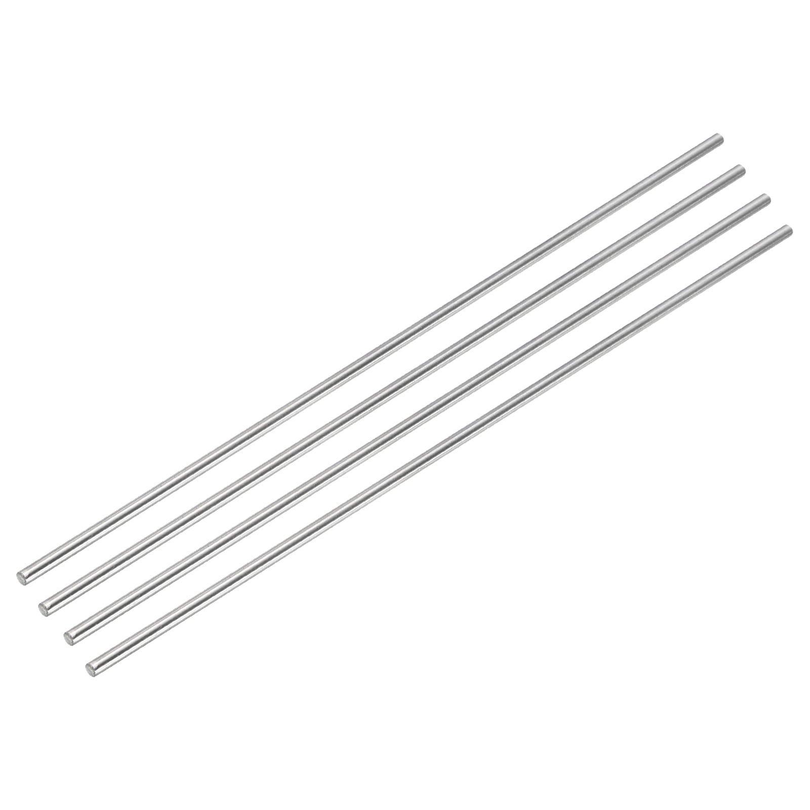 Uxcell 4Pcs 6mm x 400mm 304 Stainless Steel Rods, Round Metal Solid Rod ...