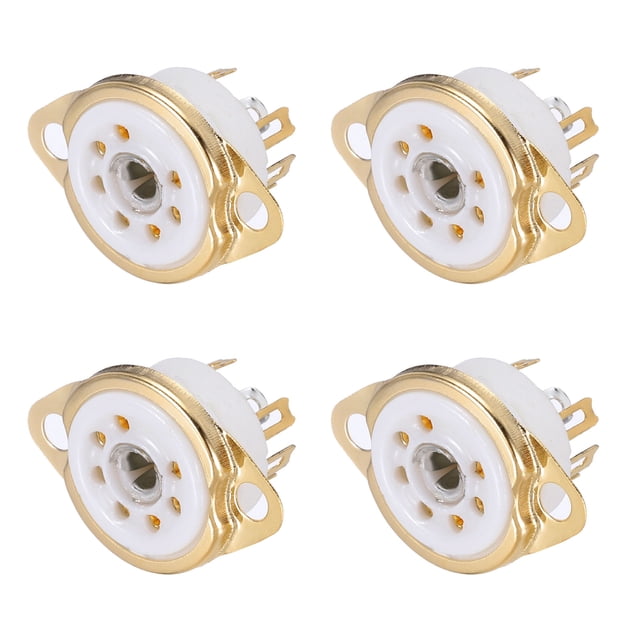 Uxcell 4Pcs 7 Pin Tube Socket Ceramic Tube Socket,Vacuum Tube Protect ...