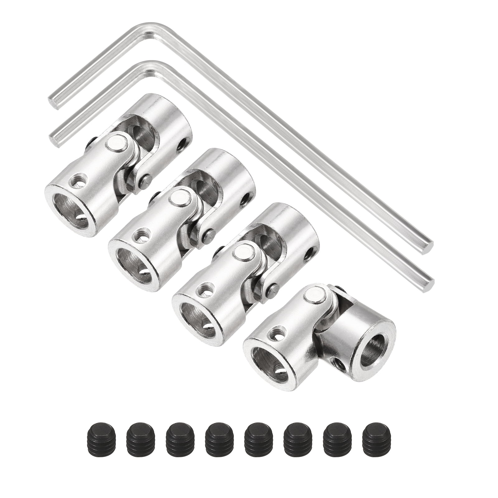 Uxcell 4Pcs 8mm to 10mm ID Steering Universal Joint Shaft Coupling, SAE ...