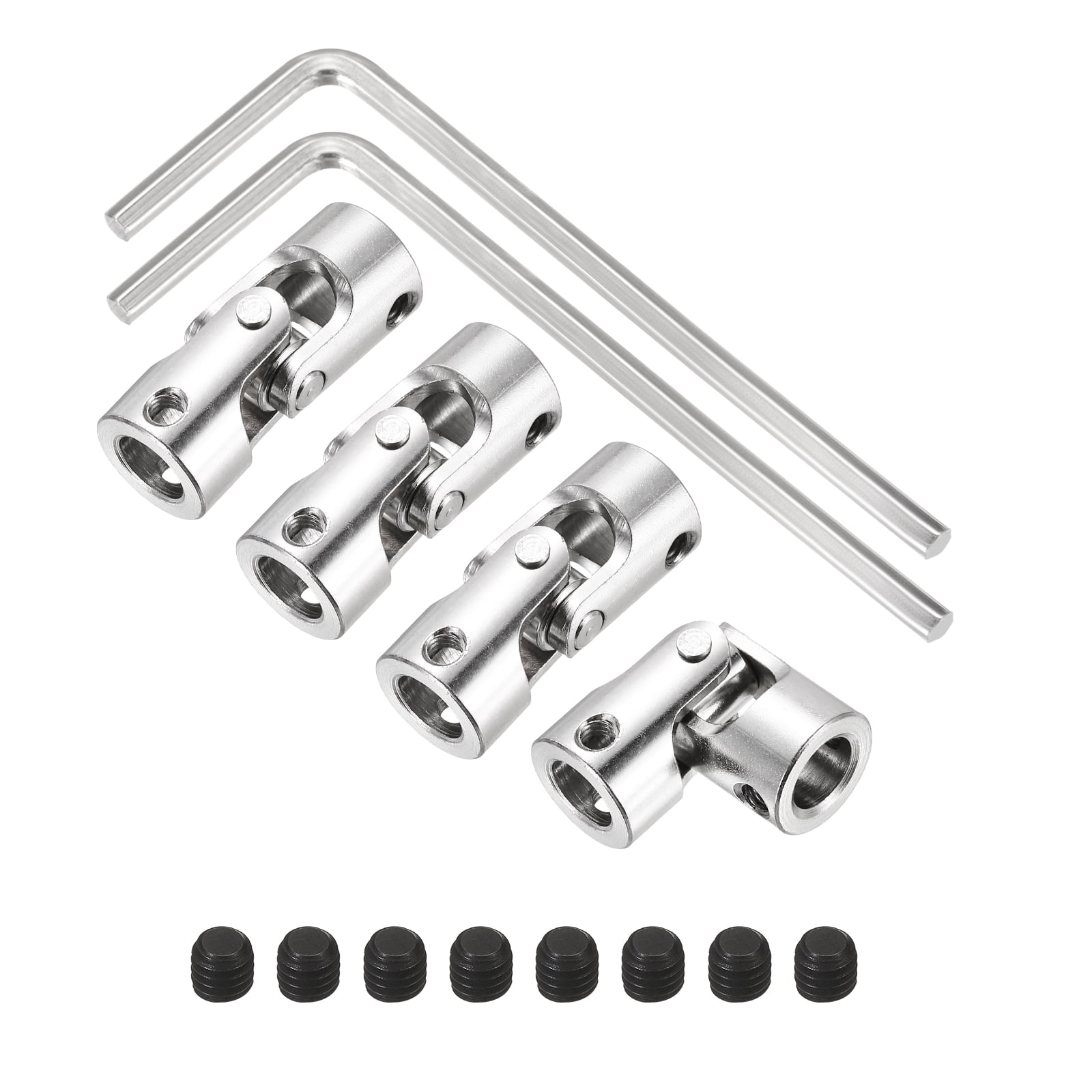 Uxcell 4Pcs 8mm to 8mm ID Steering Universal Joint Shaft Coupling, SAE ...