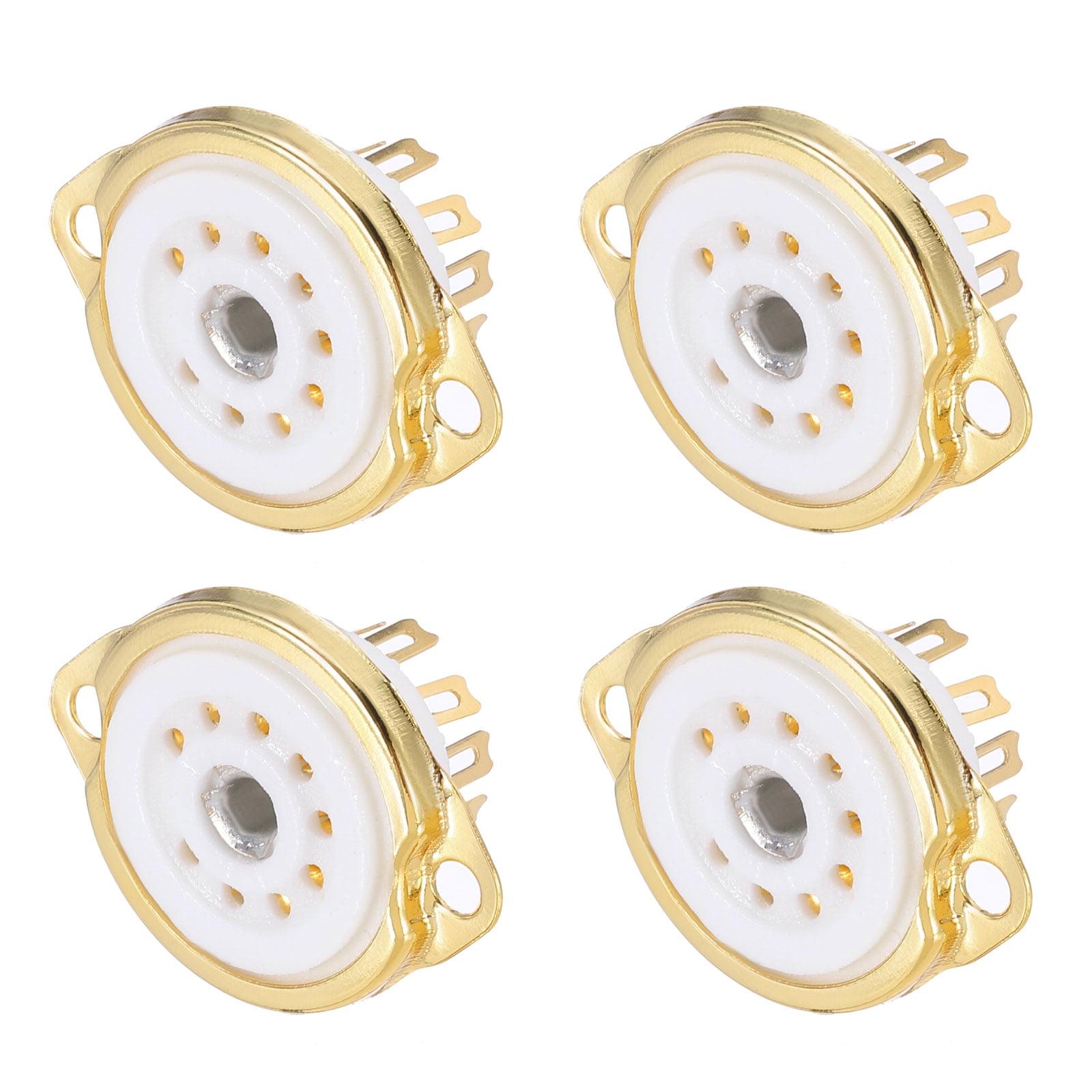 Uxcell 4Pcs 9 Pin Tube Socket Ceramic Tube Socket,Vacuum Tube Protect ...