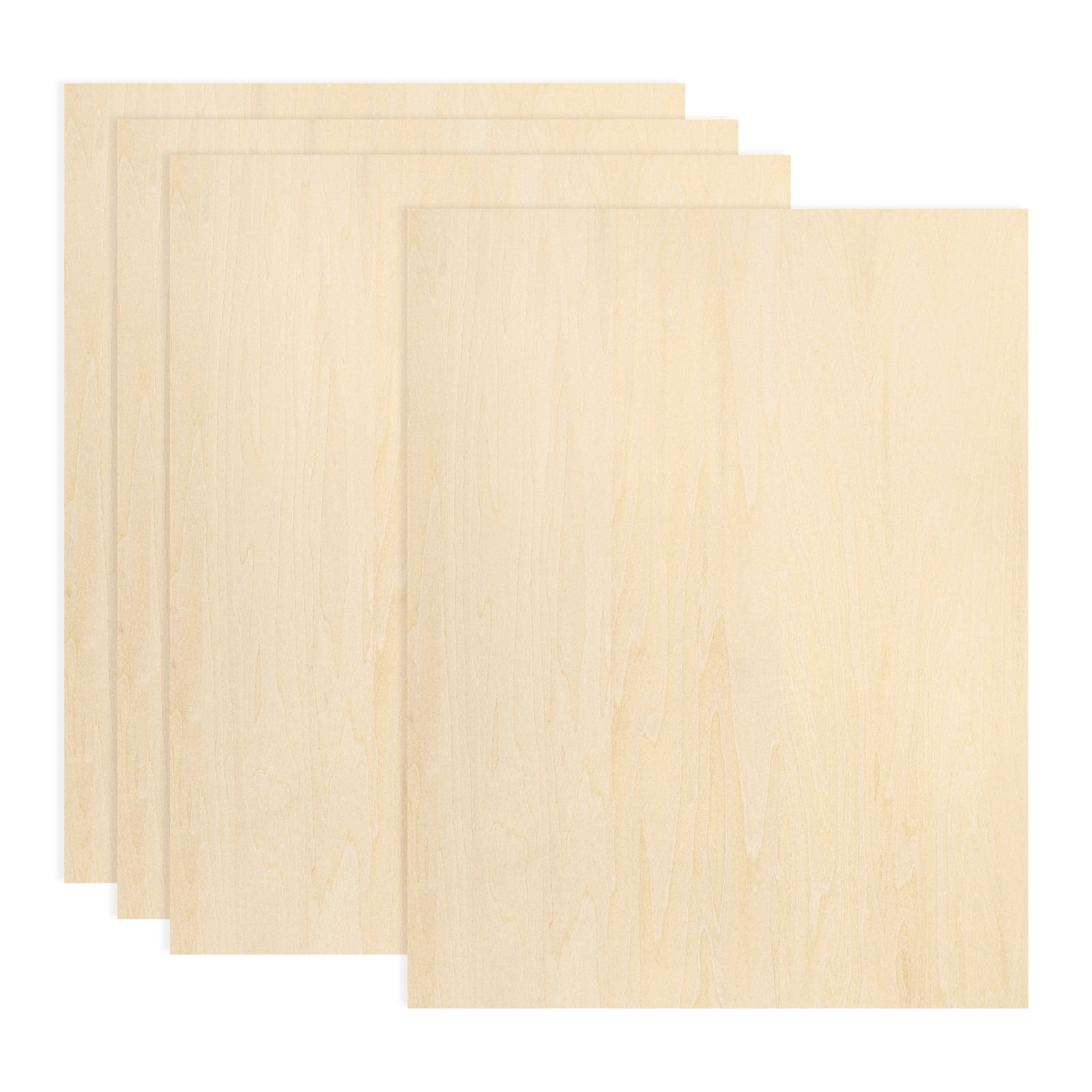 Uxcell 4Pcs Basswood Sheets 12 x 16 x 1/8 Inch Plywood Wood Panels ...