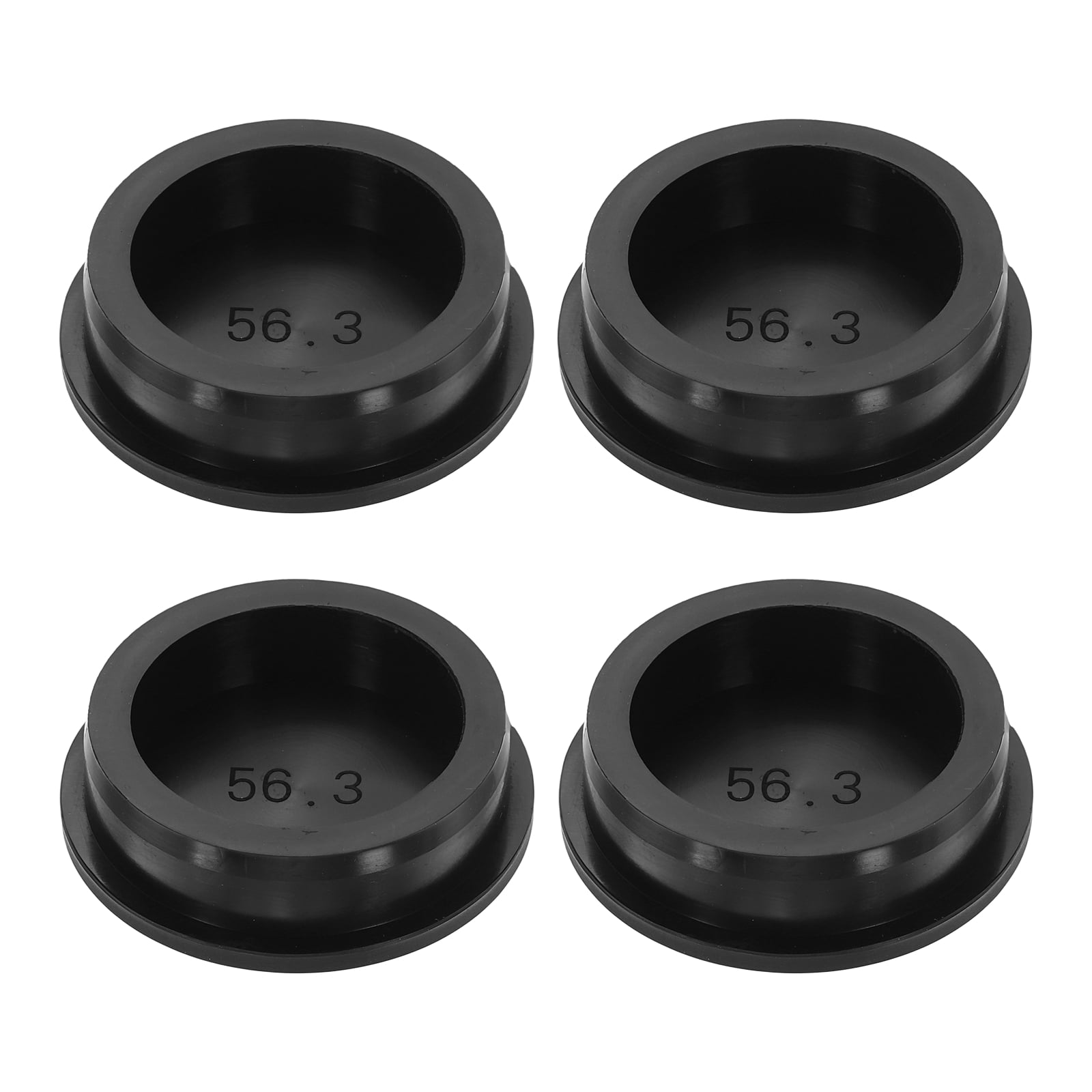 Uxcell 4Pcs Black Plug Holes, Waterproof Rubber Button Plug for 56mm ...