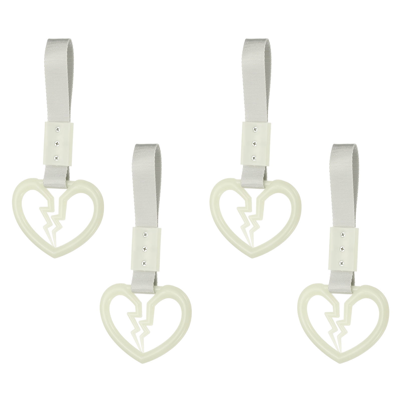 Uxcell 4Pcs Broken Heart Shaped Car Handle Straps, Car Hanging ...